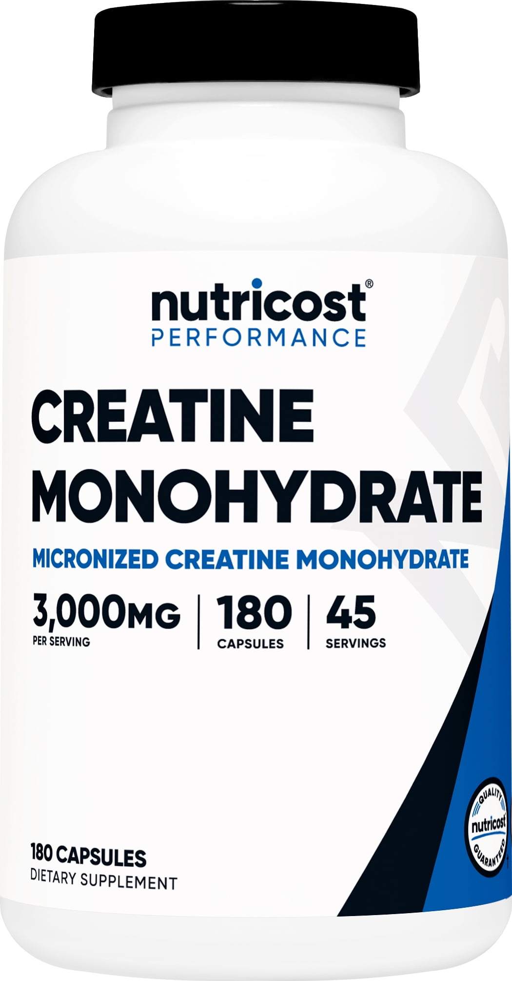 Nutricost Creatine Monohydrate 3,000mg, 180 Capsules (750mg Per Capsule ...