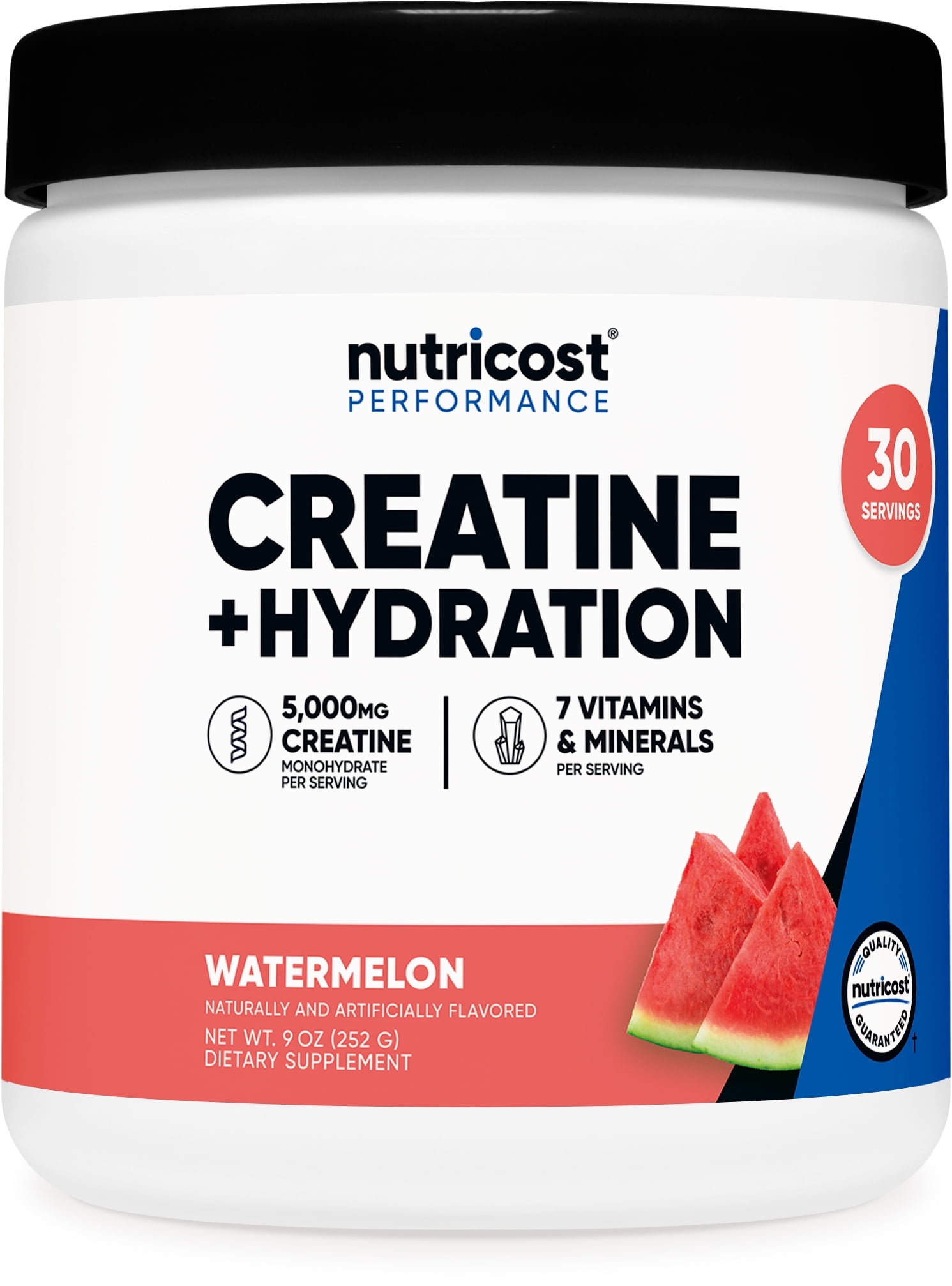 Nutricost Creatine Monohydrate Watermelon Flavor, 30 Servings, 7 ...