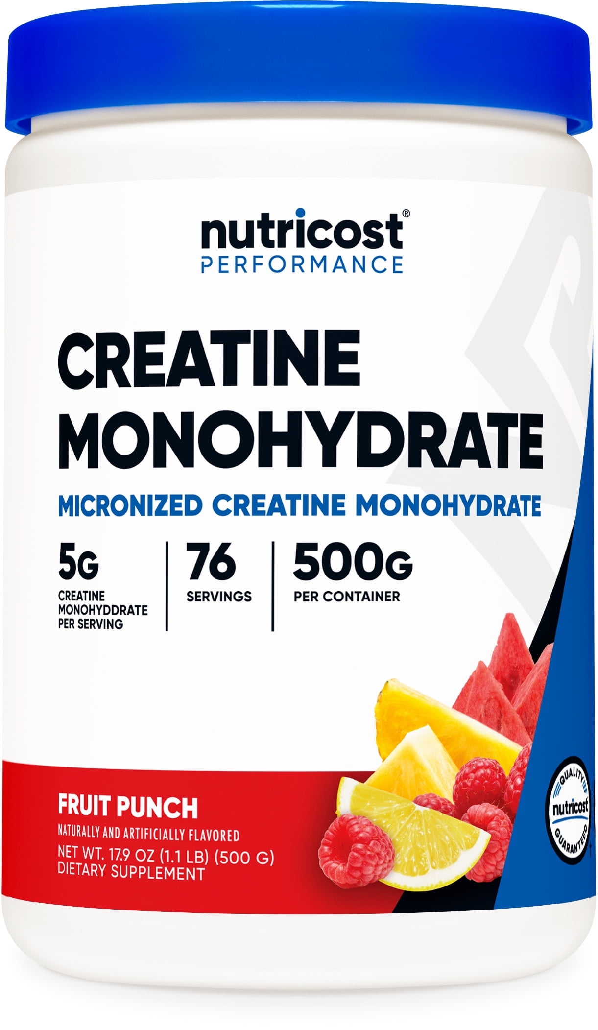 Nutricost Creatine Monohydrate Powder (500 Grams) (Fruit Punch ...