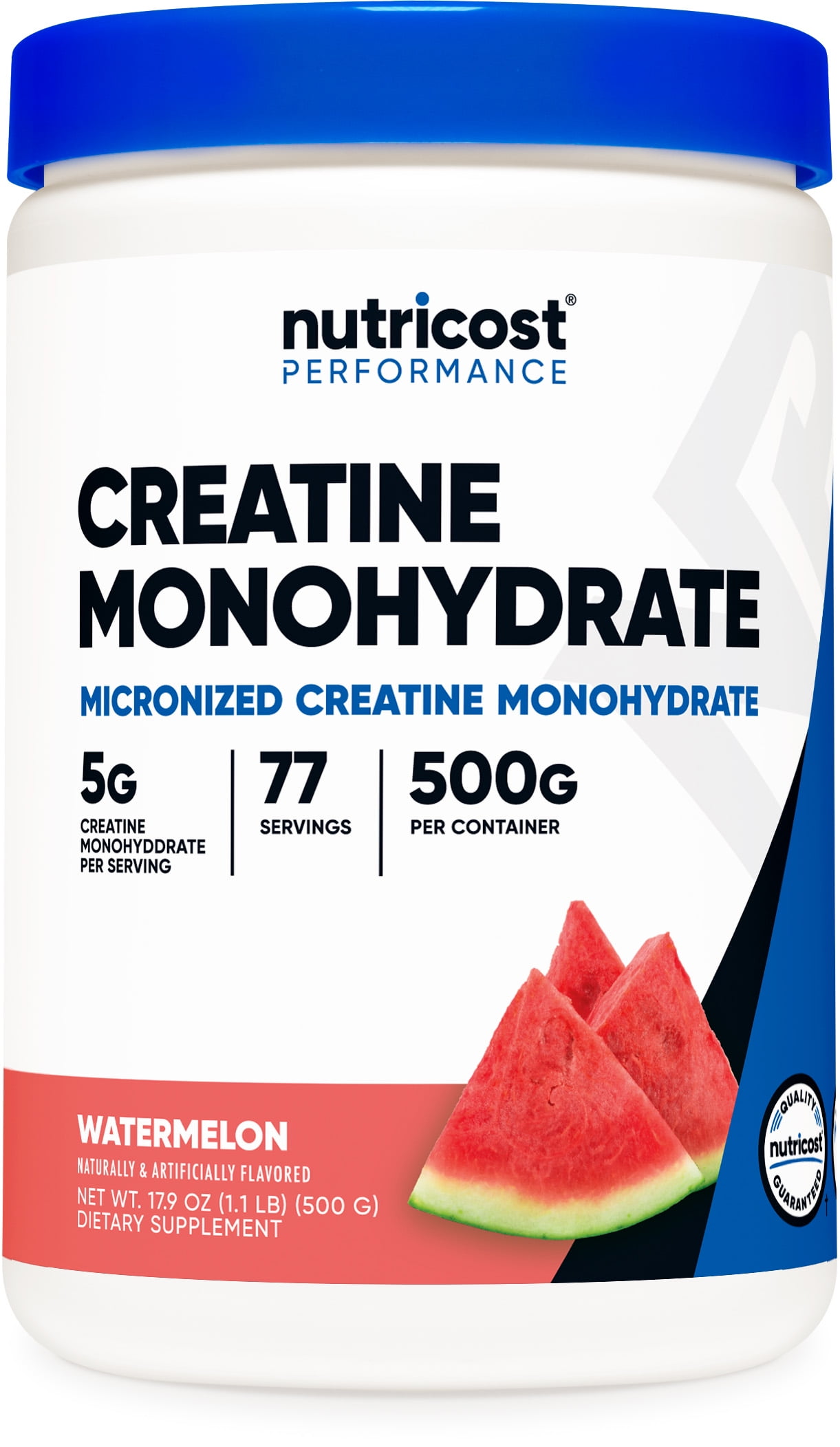 Nutricost Creatine Monohydrate Powder, Watermelon Flavor, 500 Gram ...