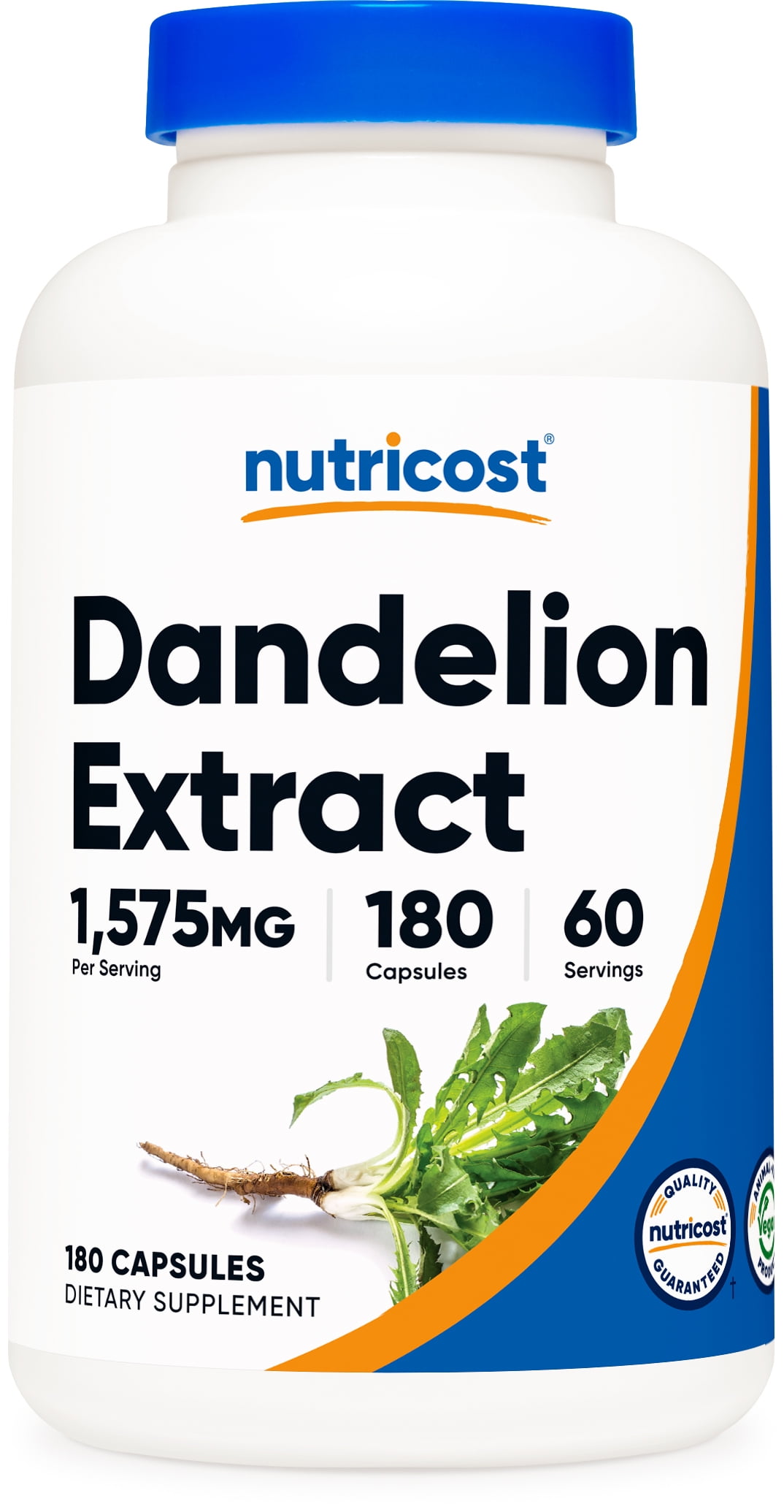 Nutricost, Dandelion Extract Capsules, 525mg, 180 Vegetarian Capsules ...