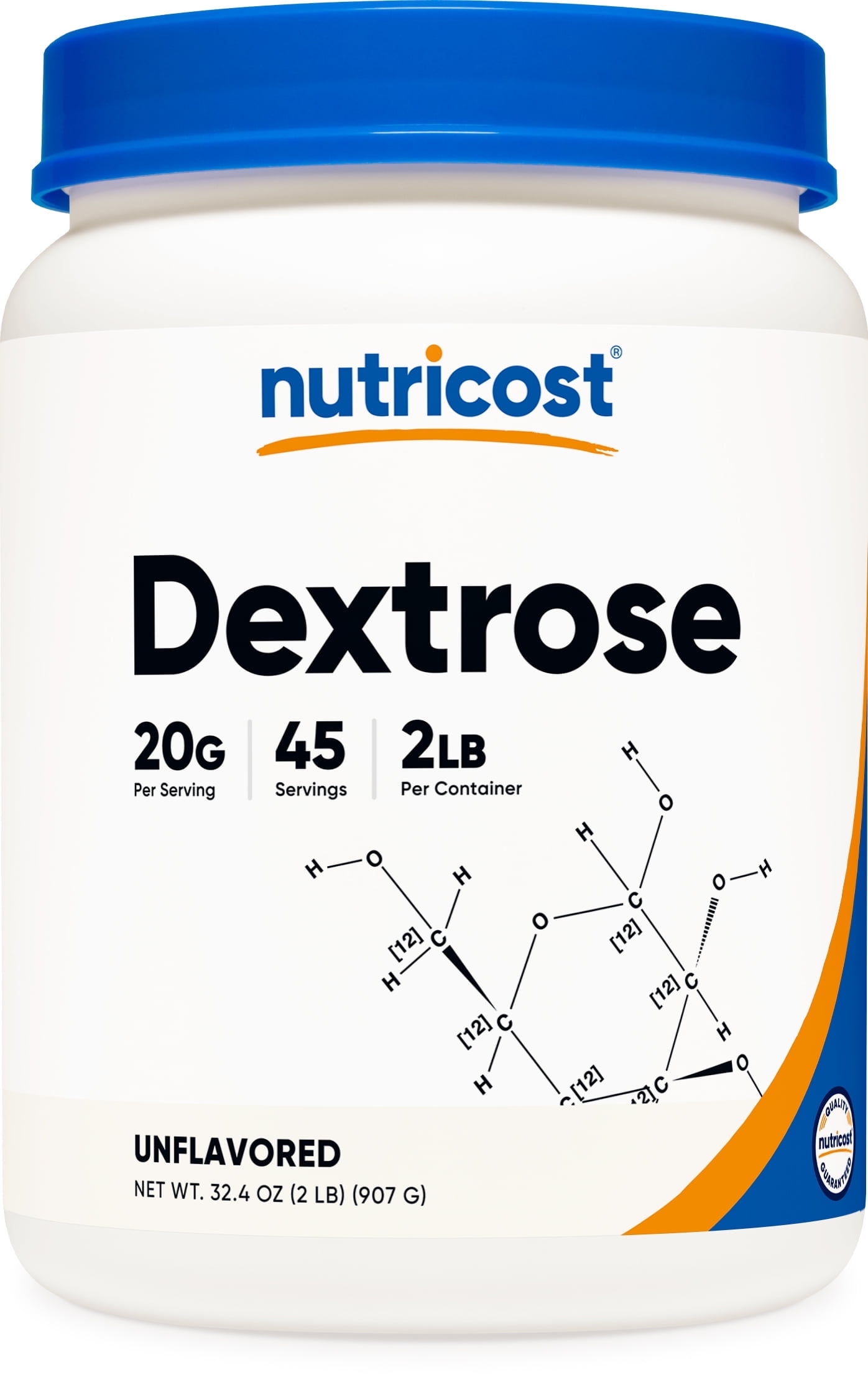 Nutricost High Quality Dextrose Powder 2 lbs - Gluten Free, Non-GMO ...