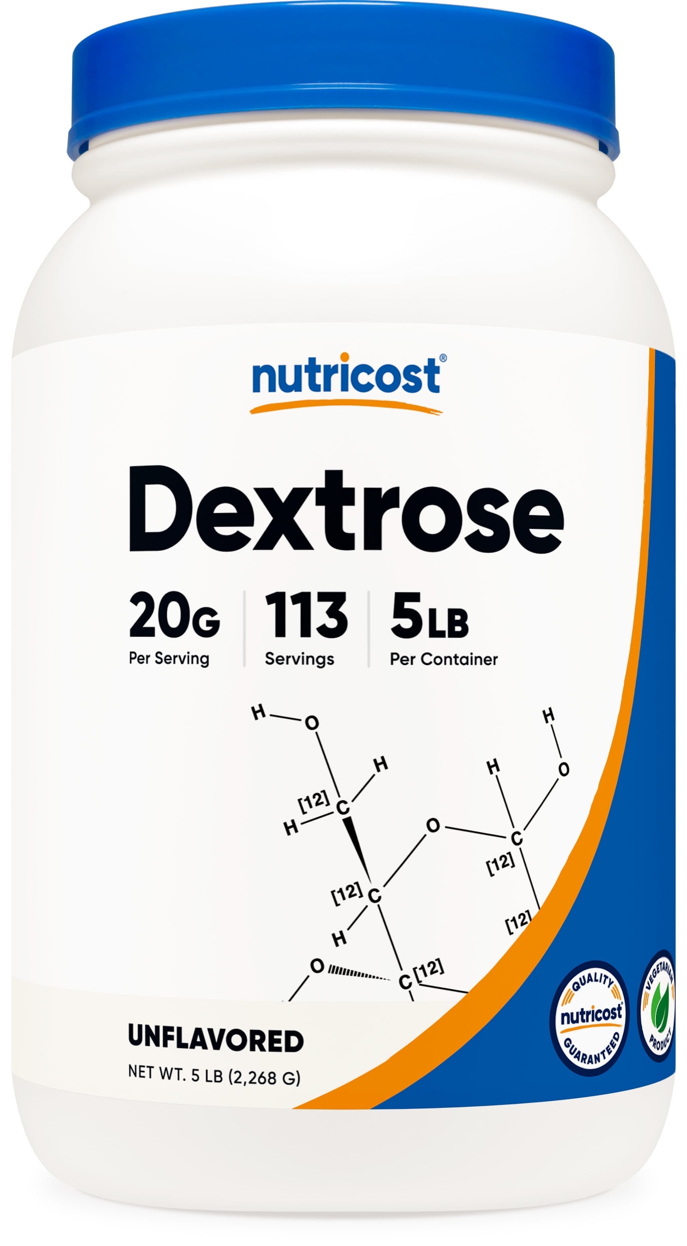 Nutricost High Glycemic Index Dextrose Powder 5 LBS - Non-GMO, Gluten ...