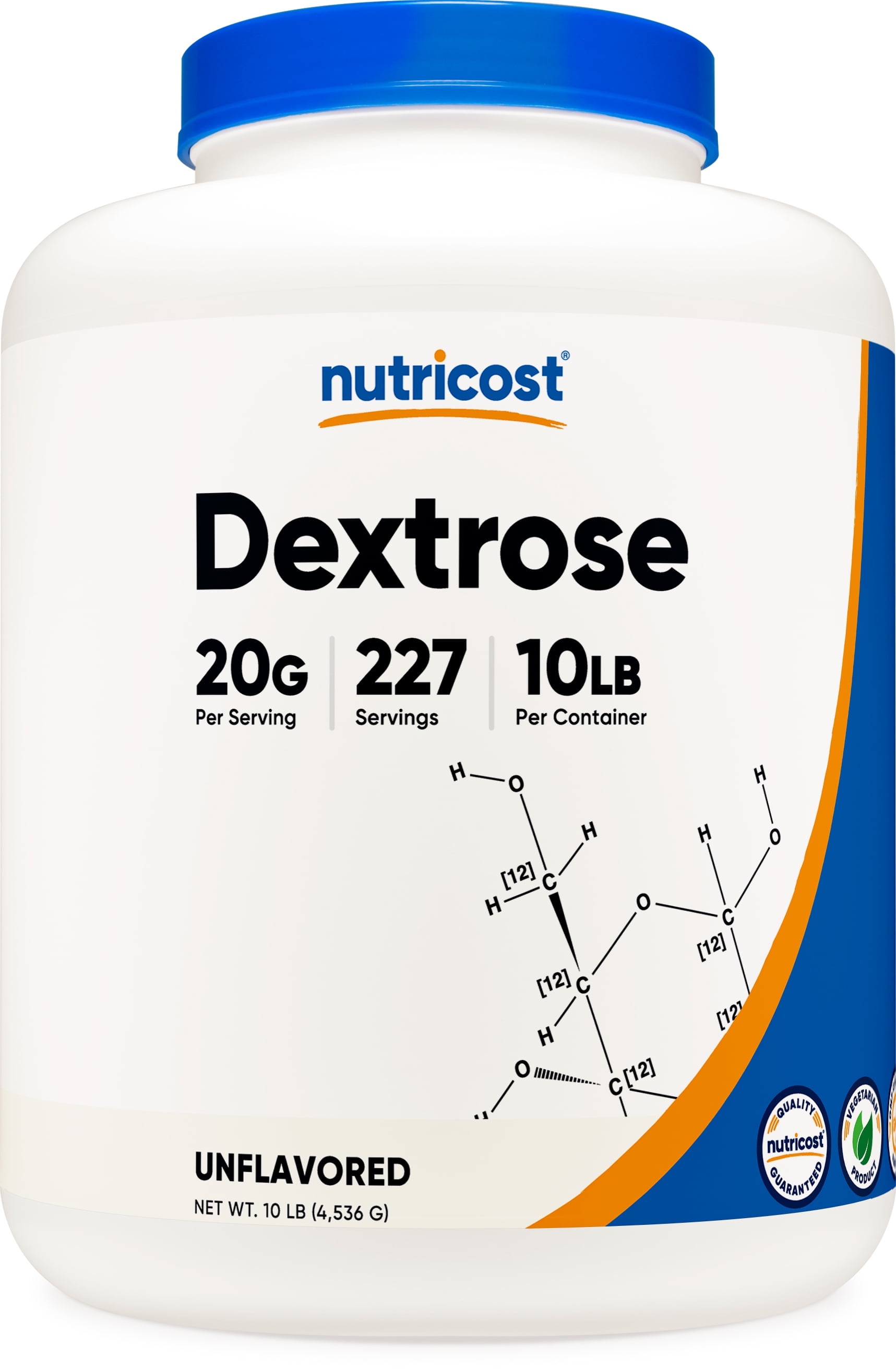 Nutricost Dextrose Pure Powder 10 lbs - Non-GMO, Gluten Free Supplement ...