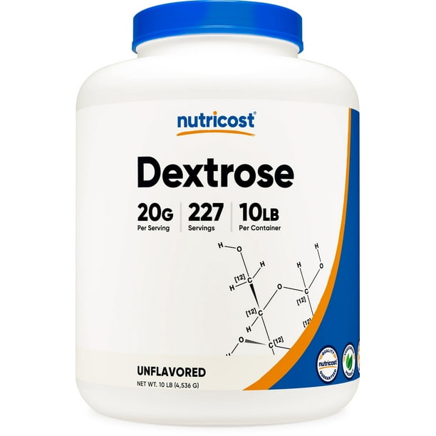 Nutricost Dextrose Pure Powder 10 lbs - Non-GMO Supplement - Walmart ...