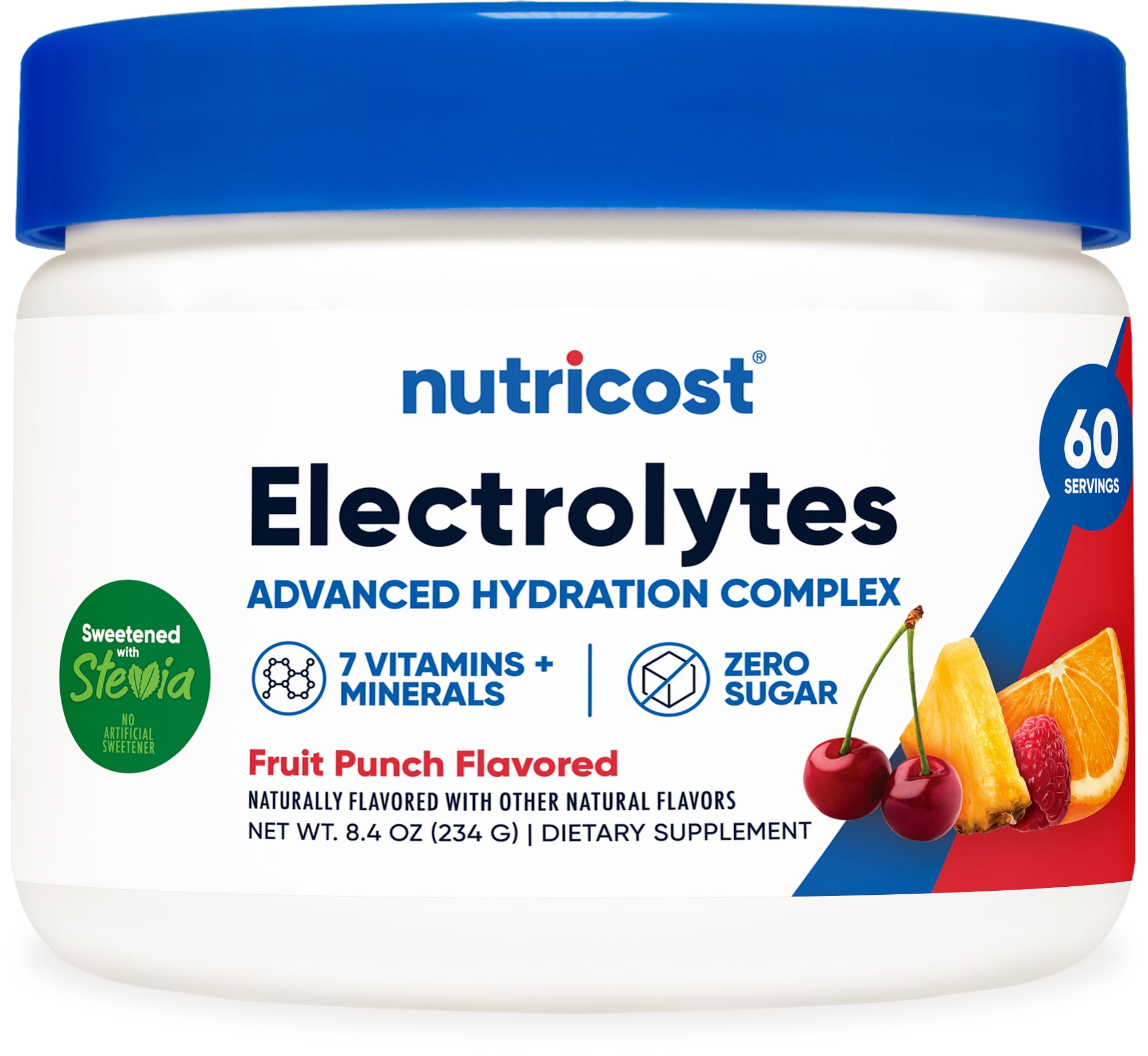 Nutricost Electrolyte Complex Powder (60 Servings, Fruit Punch ...