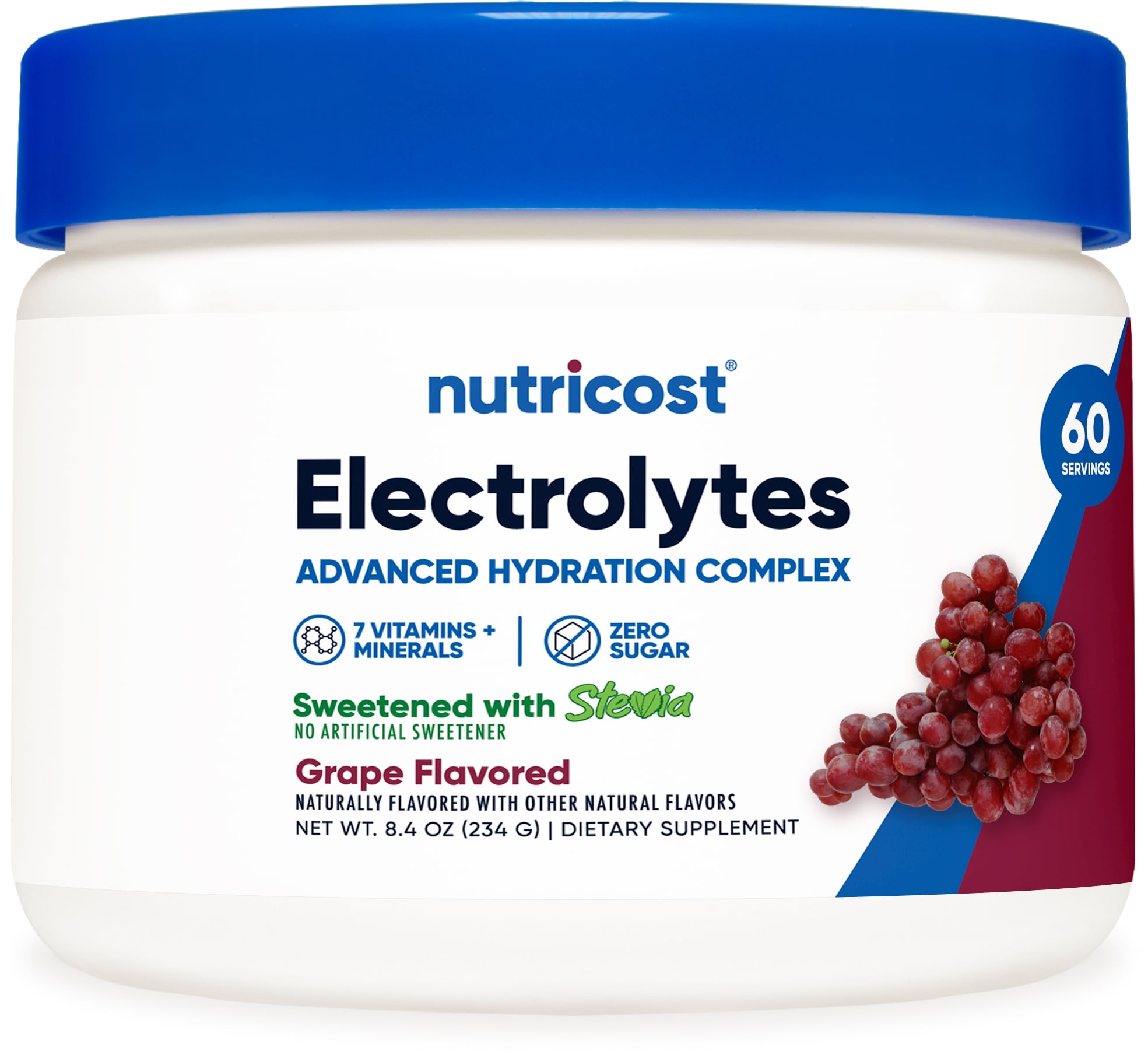 Nutricost Electrolyte Complex Powder (60 Servings, Grape) - Hydration ...
