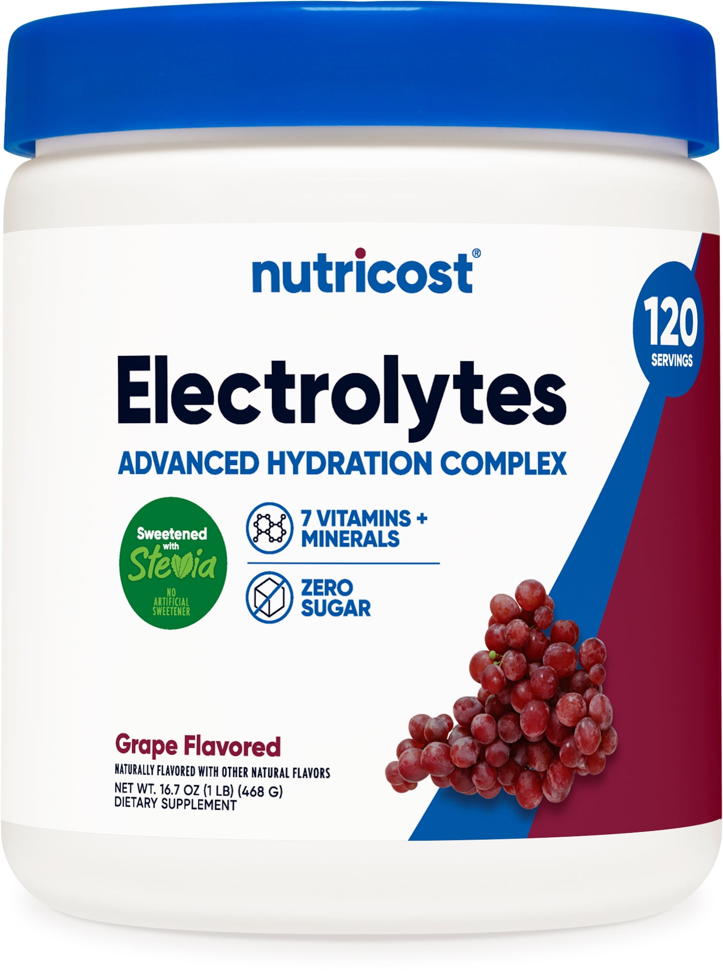 Nutricost Electrolyte Complex Powder (Grape) 120 Servings - Hydration ...