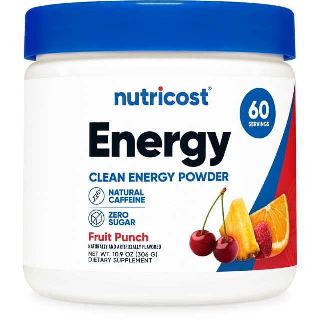 Nutricost Energy Complex (Fruit Punch) (60 Servings) - Clean Energy ...