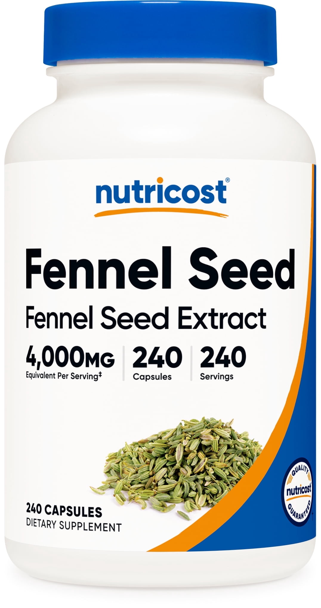 Nutricost Fennel Seed (4000 mg Equivalent) 240 Capsules - Vegan Fennel ...