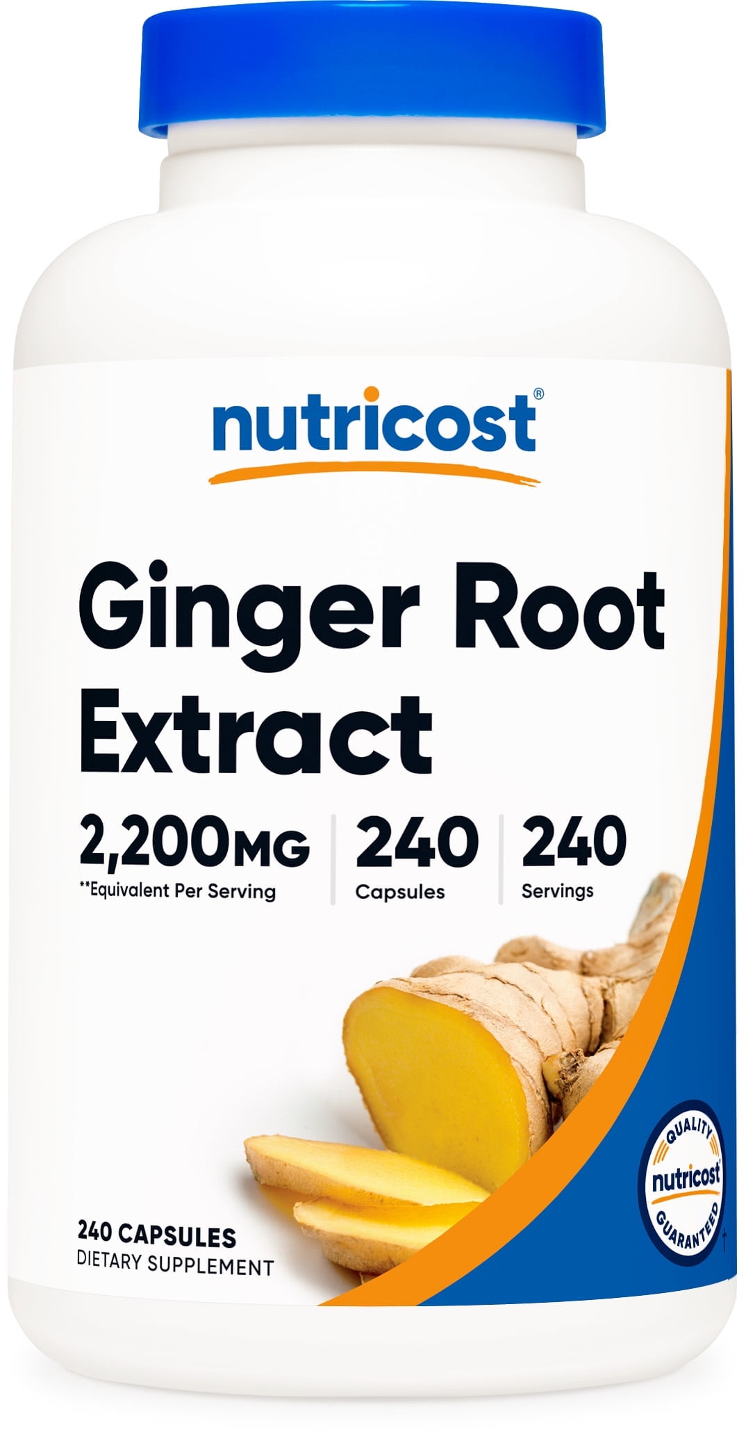 Nutricost Ginger Root Extract 550mg, 240 Capsules - Gluten Free & Non ...