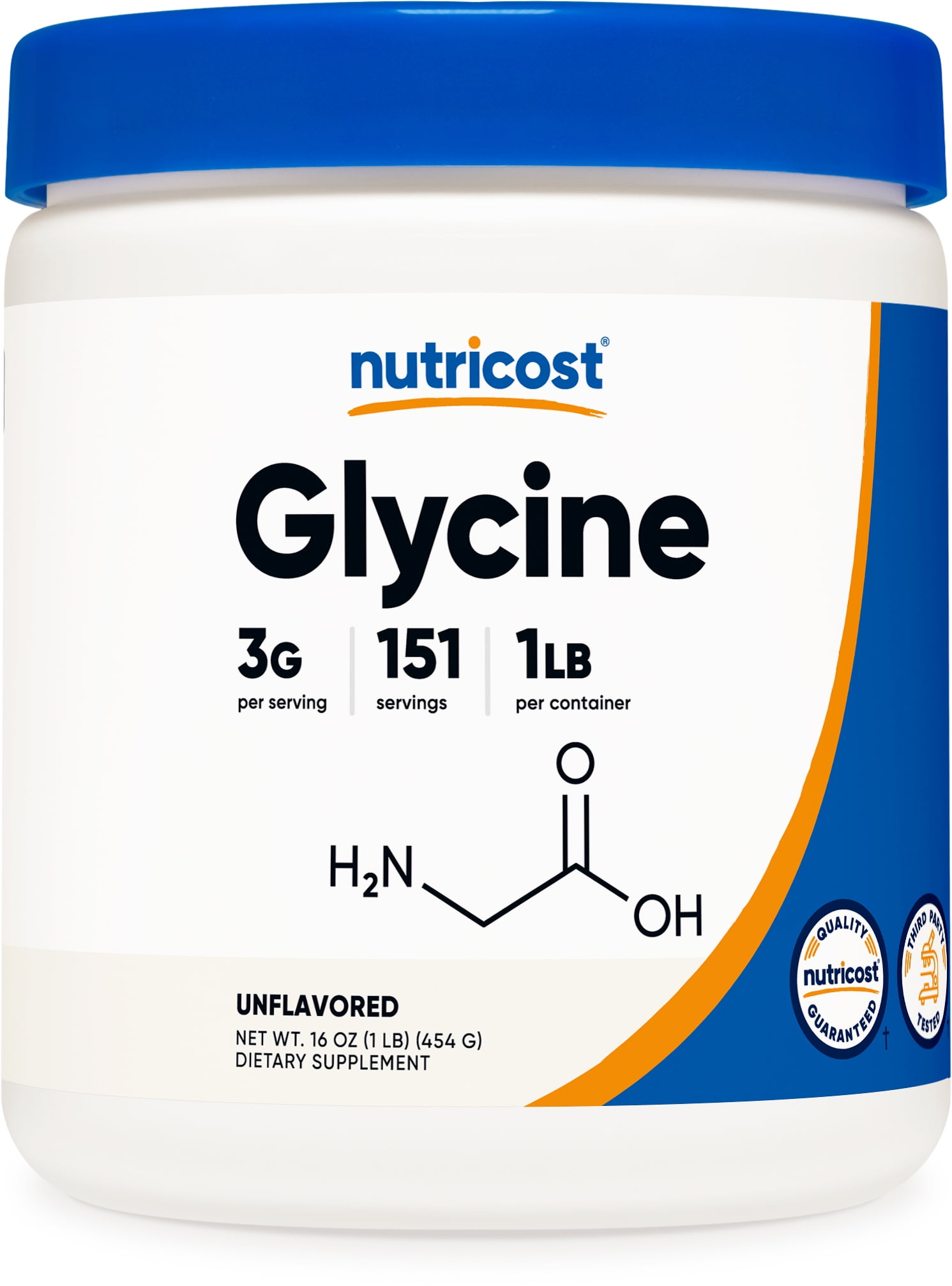 Nutricost Glycine Powder 1lb - Non-GMO, Gluten Free Amino Acid ...