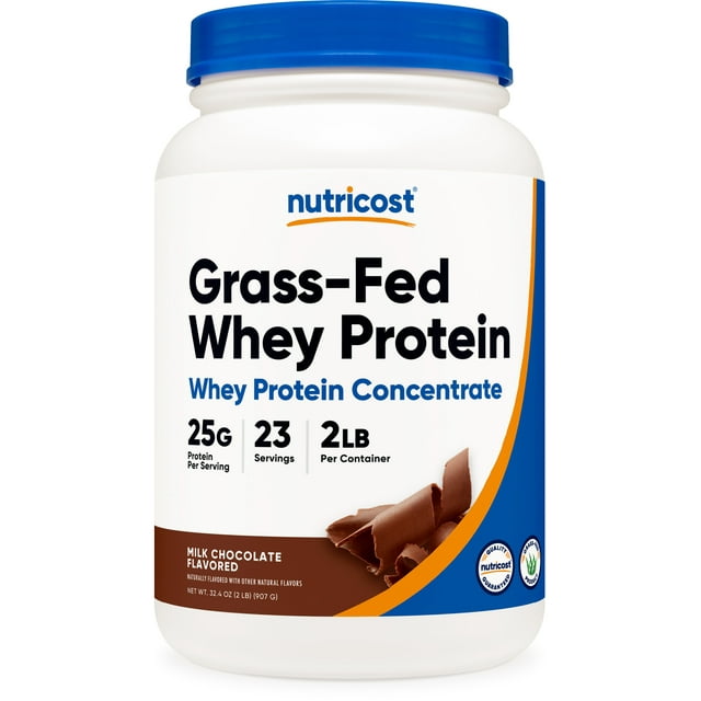 Nutricost Grass-Fed Whey Protein Concentrate Powder (Chocolate) 2LBS - Walmart.com