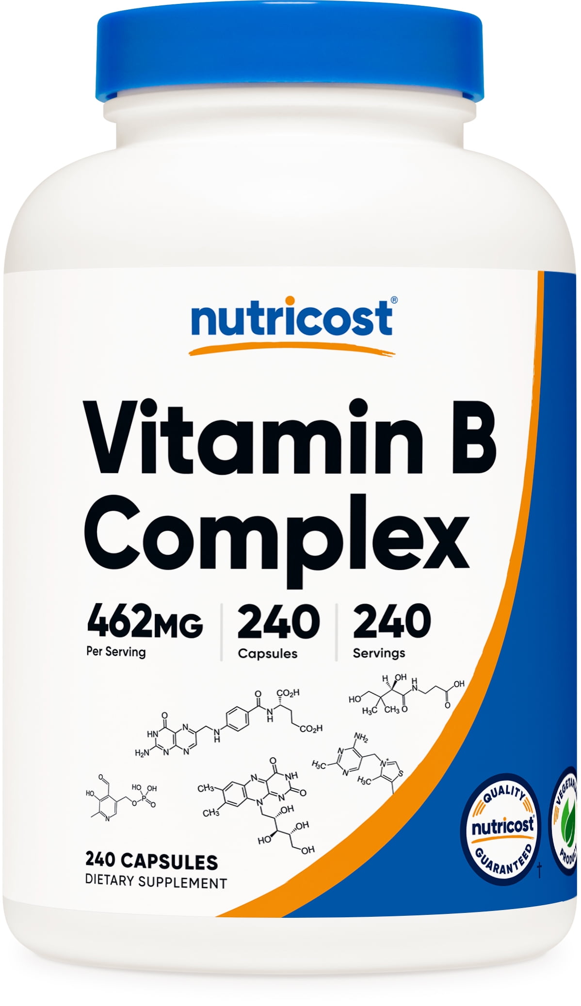 Nutricost High Potency Vitamin B Complex 460mg 240 Vegetarian Capsules ...