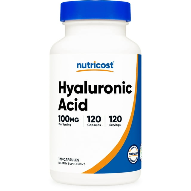 Nutricost Hyaluronic Acid Capsules 100mg Per Serving (120 Veggie ...