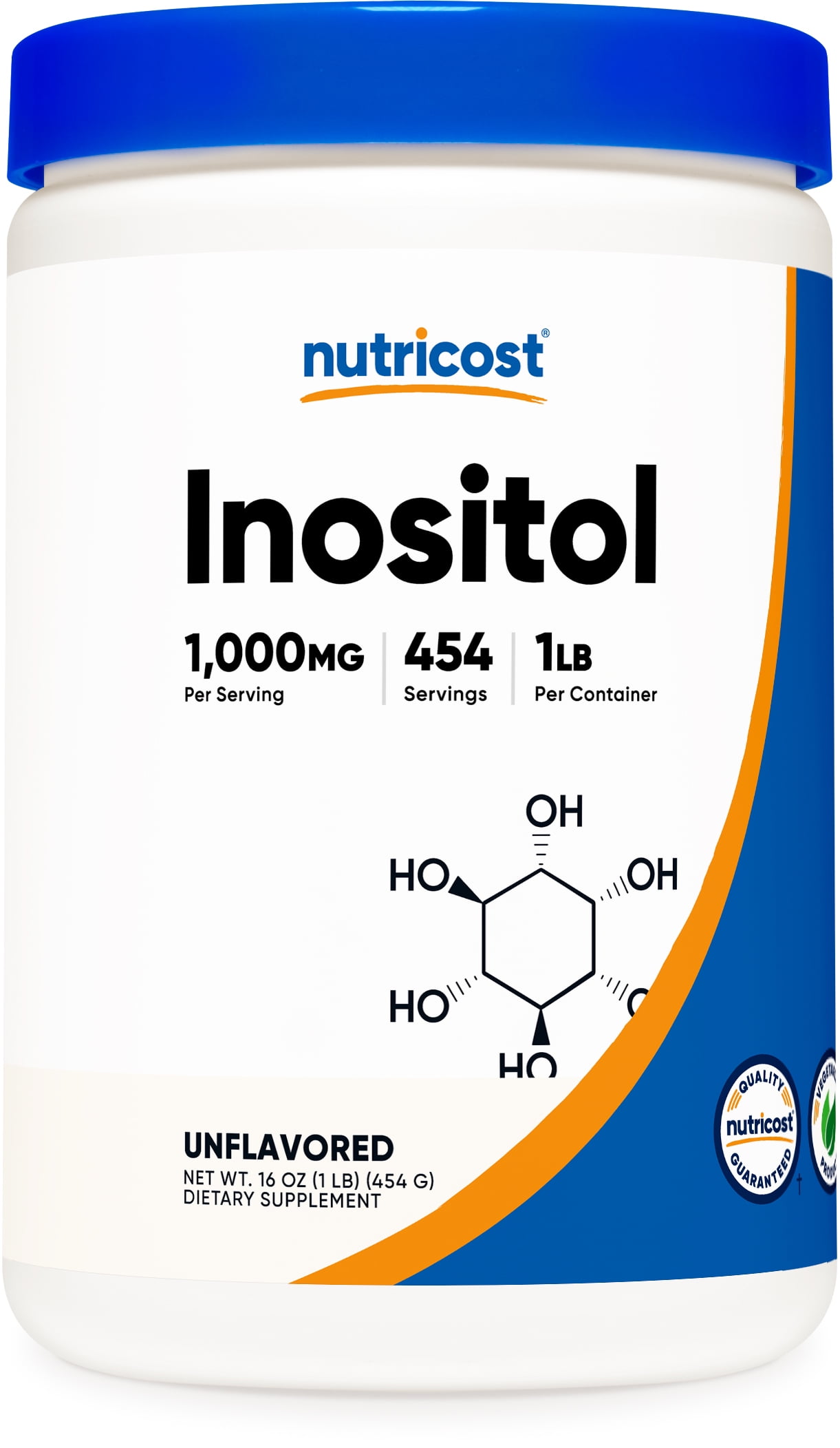 Nutricost Inositol Powder 1LB (454 Grams) - Gluten Free, Non-GMO ...