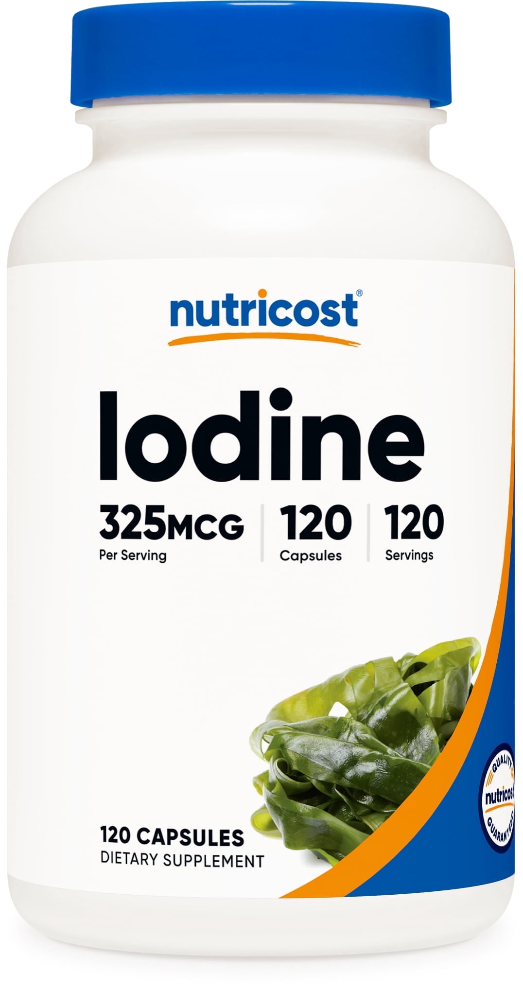 Nutricost Iodine 325mcg from Sea Kelp, 120 Capsules, Dietary Supplement ...
