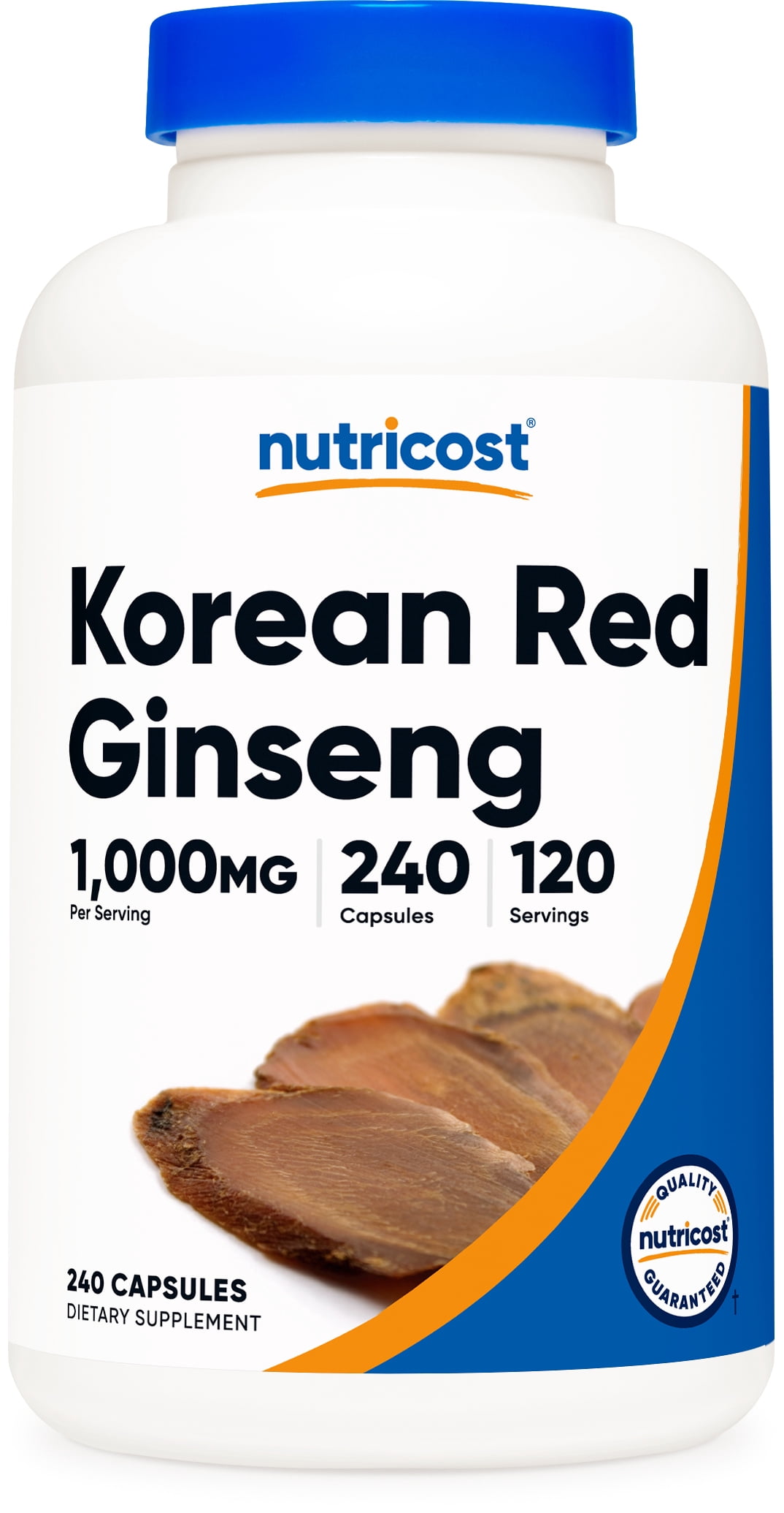 Nutricost Korean Panax Ginseng 240 Capsules 1000mg Extra Strength ...