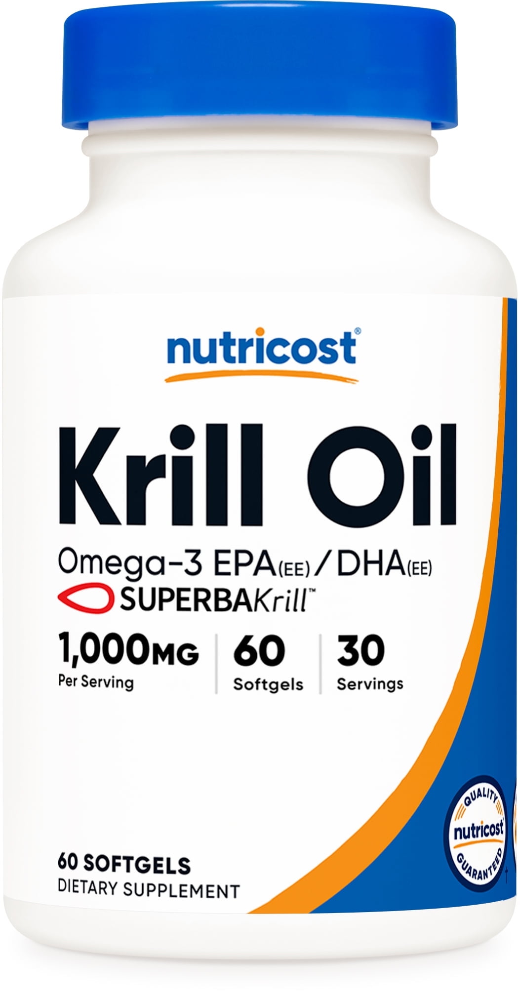 Nutricost Krill Oil 1000mg, 60 Softgels - Omega-3 EPA-DHA Krill Oil ...