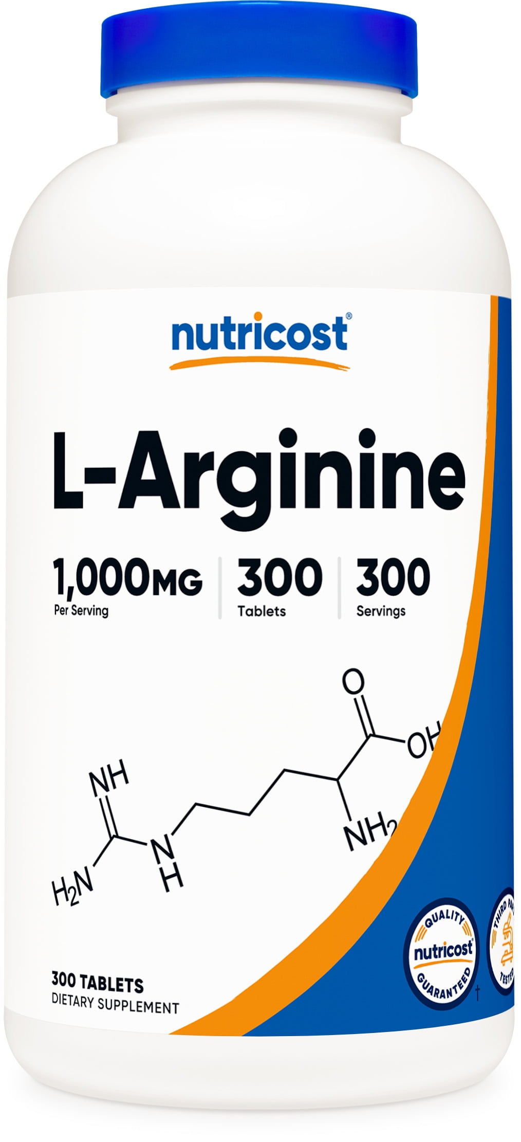Nutricost L-Arginine Supplement, 1000mg Amino Acid Tablets (300 Count ...