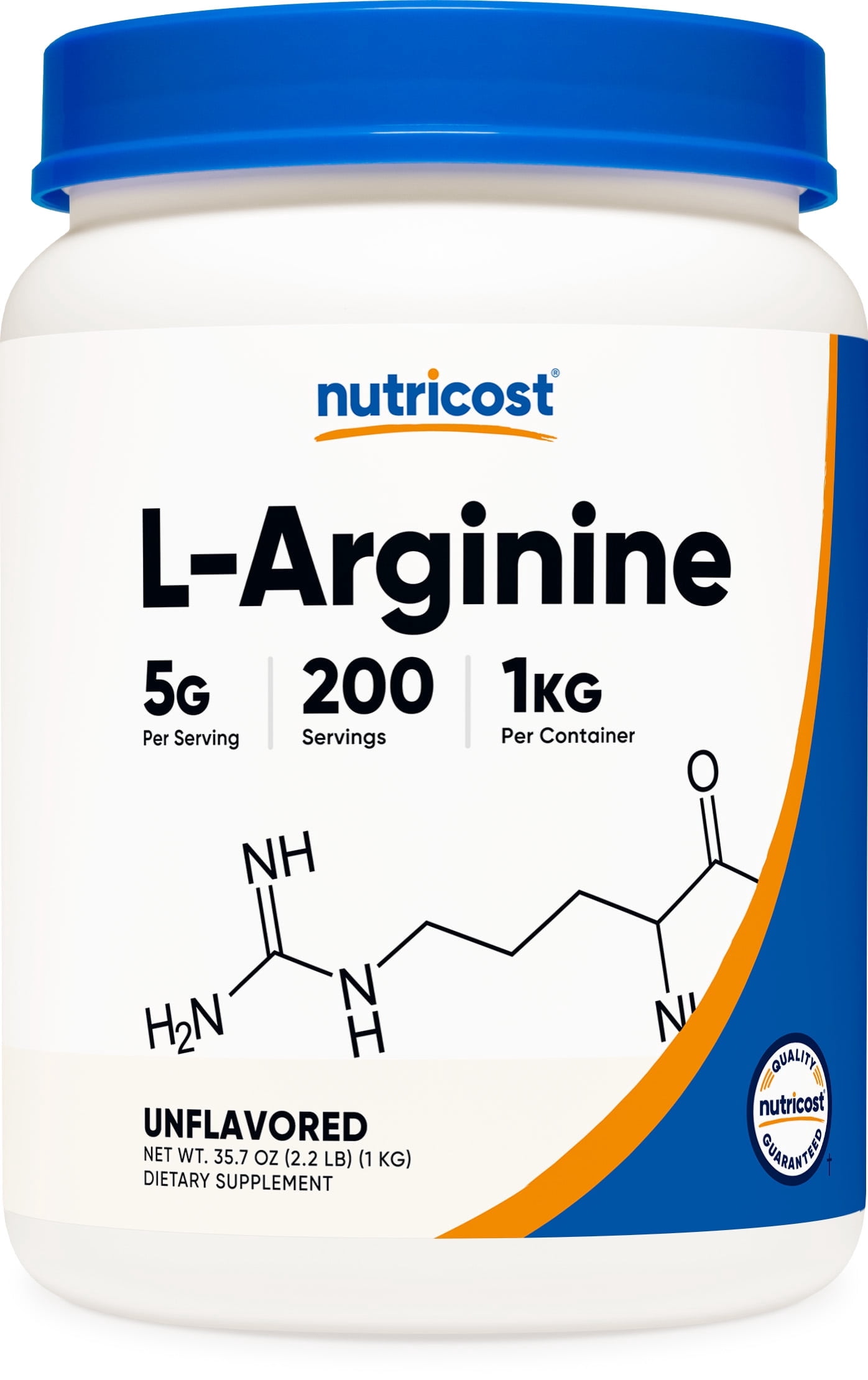 Nutricost L-Arginine Powder 1KG - 5g Per Serving, Non-GMO and Gluten ...