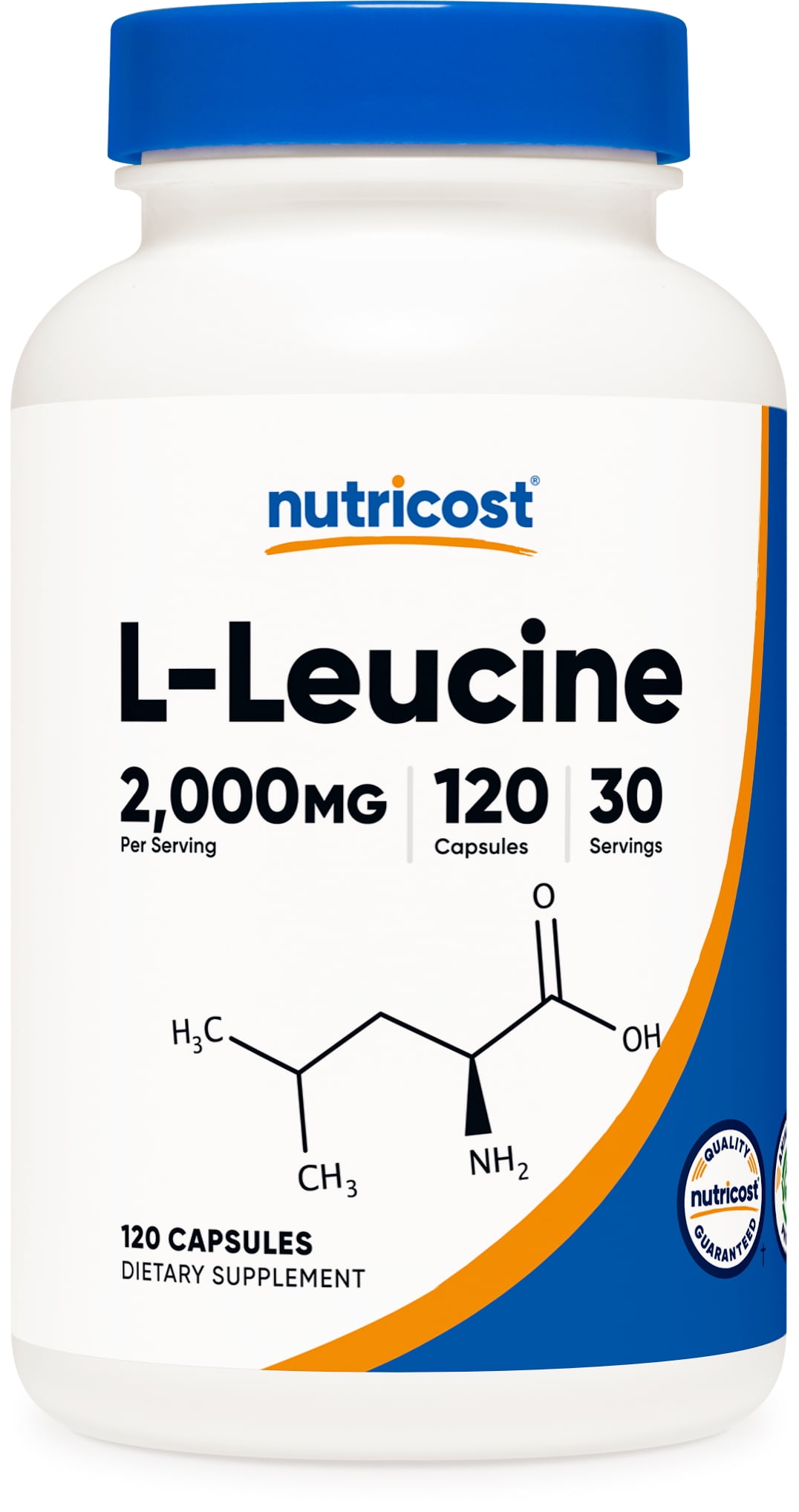 Nutricost L-Leucine 2,000mg, 120 Vegetarian Capsules - Walmart.com