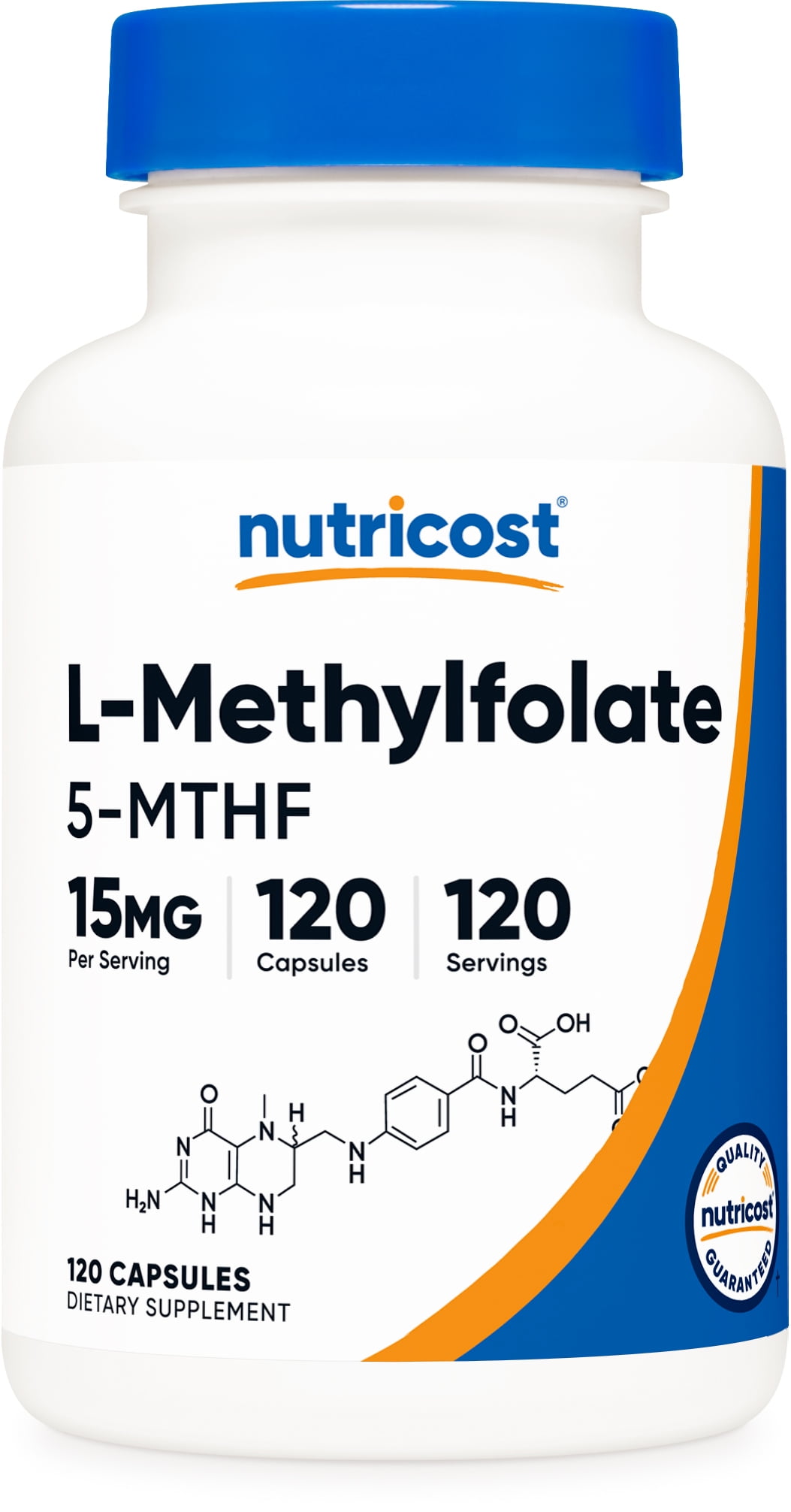 Nutricost L-Methylfolate 15mg Capsules Vegan 120 Count - Walmart.com