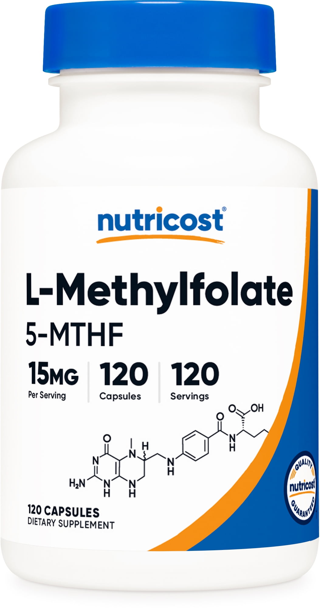 Nutricost L-Methylfolate 15mg Vegan Capsules - 120 Count, Non-GMO ...