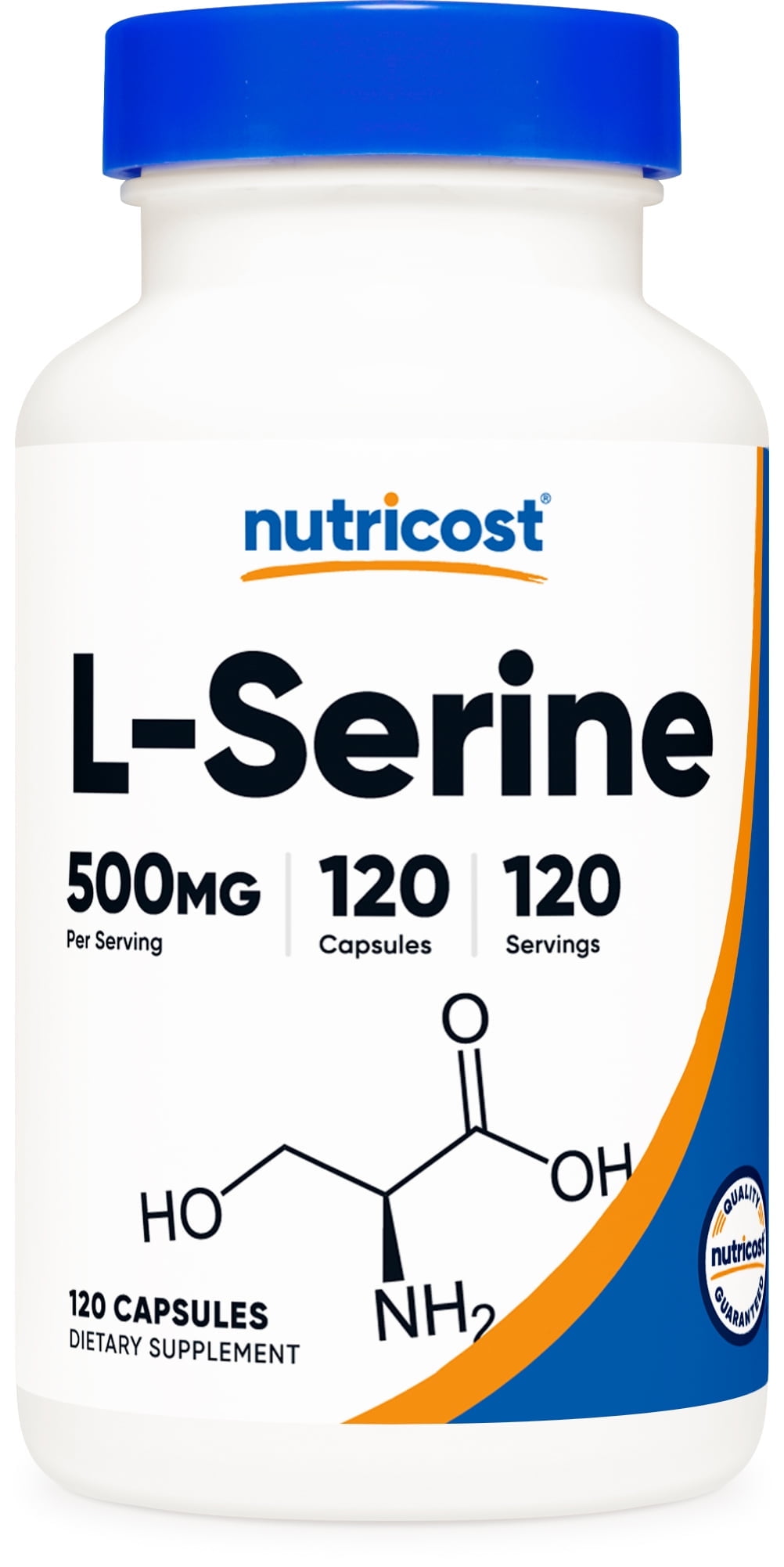 Nutricost L-Serine 500mg Amino Acid, 120 Vegetarian Capsules - Non-GMO ...