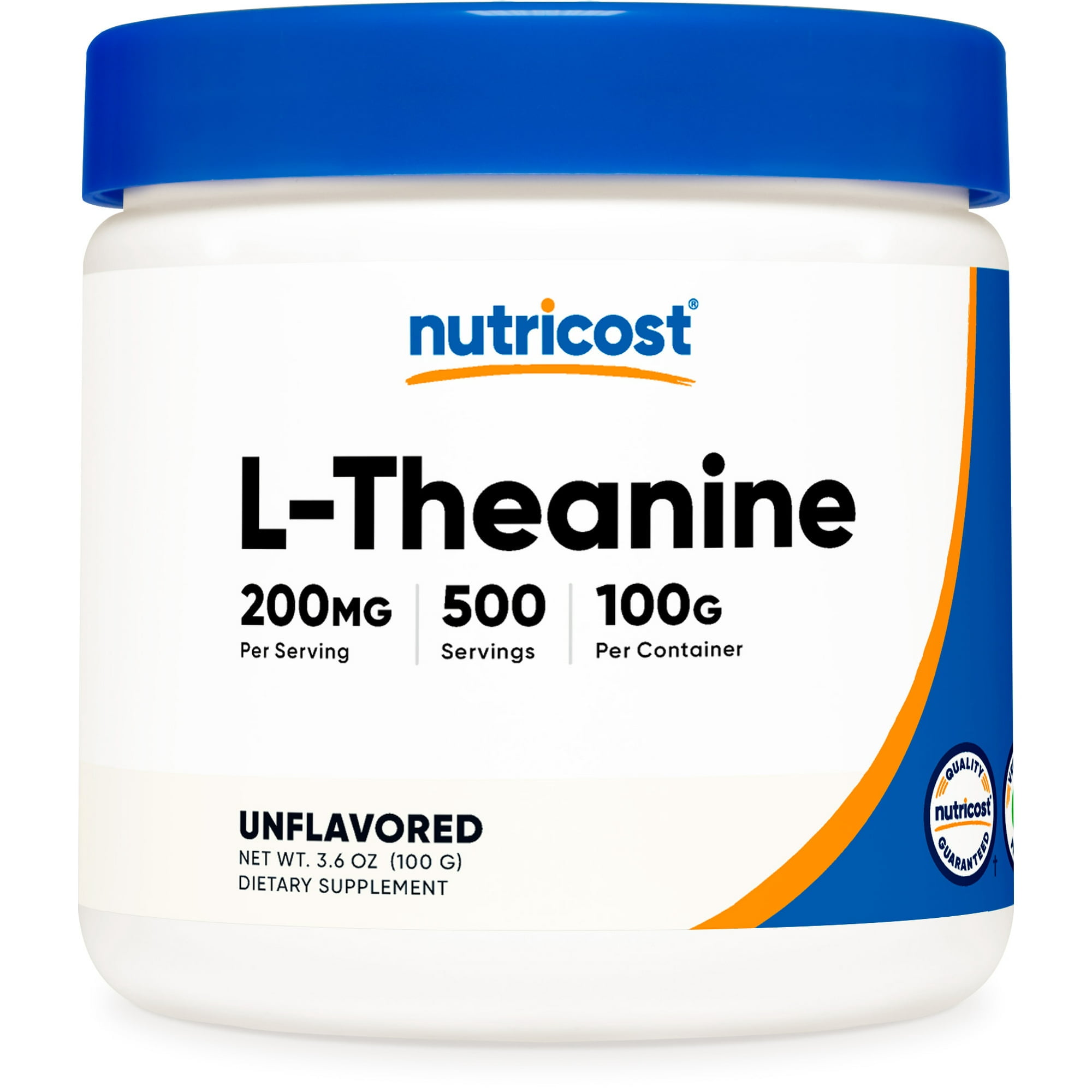 Nutricost Natural Pure L-Theanine Powder 100g - Gluten Free, Non-GMO ...