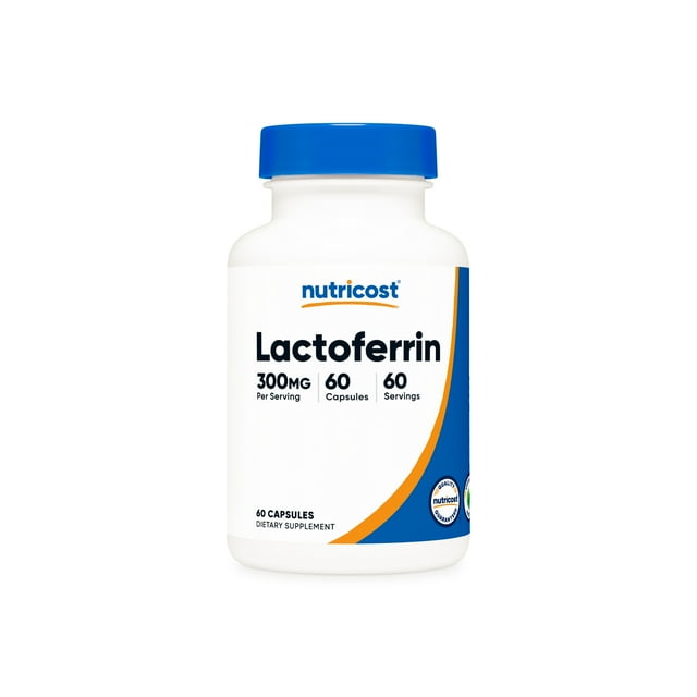 Nutricost Lactoferrin Capsules (60 Servings, 300mg) Third-Party Tested ...