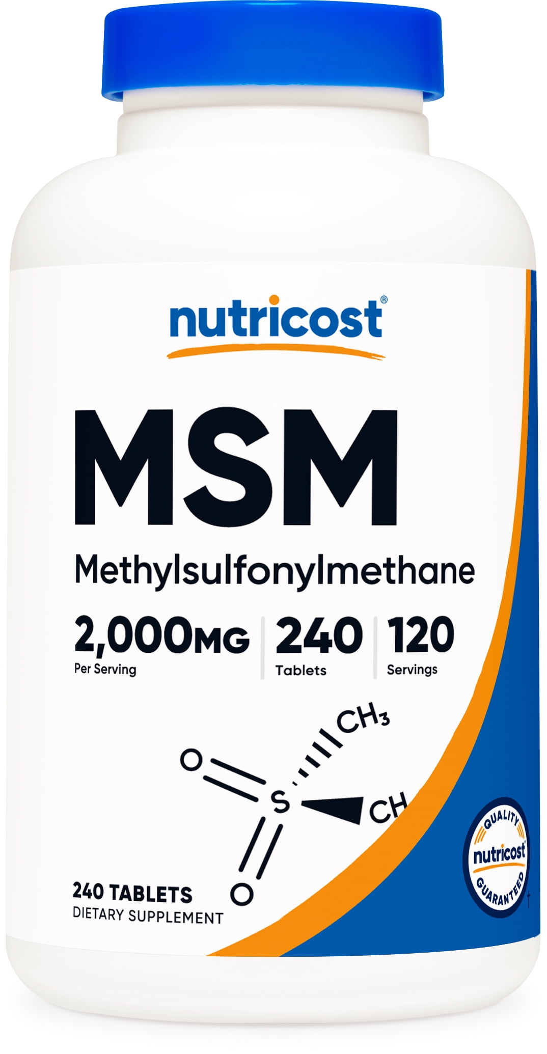 Nutricost Non-GMO MSM Tablets, 2000mg, 120 Servings - Gluten Free ...