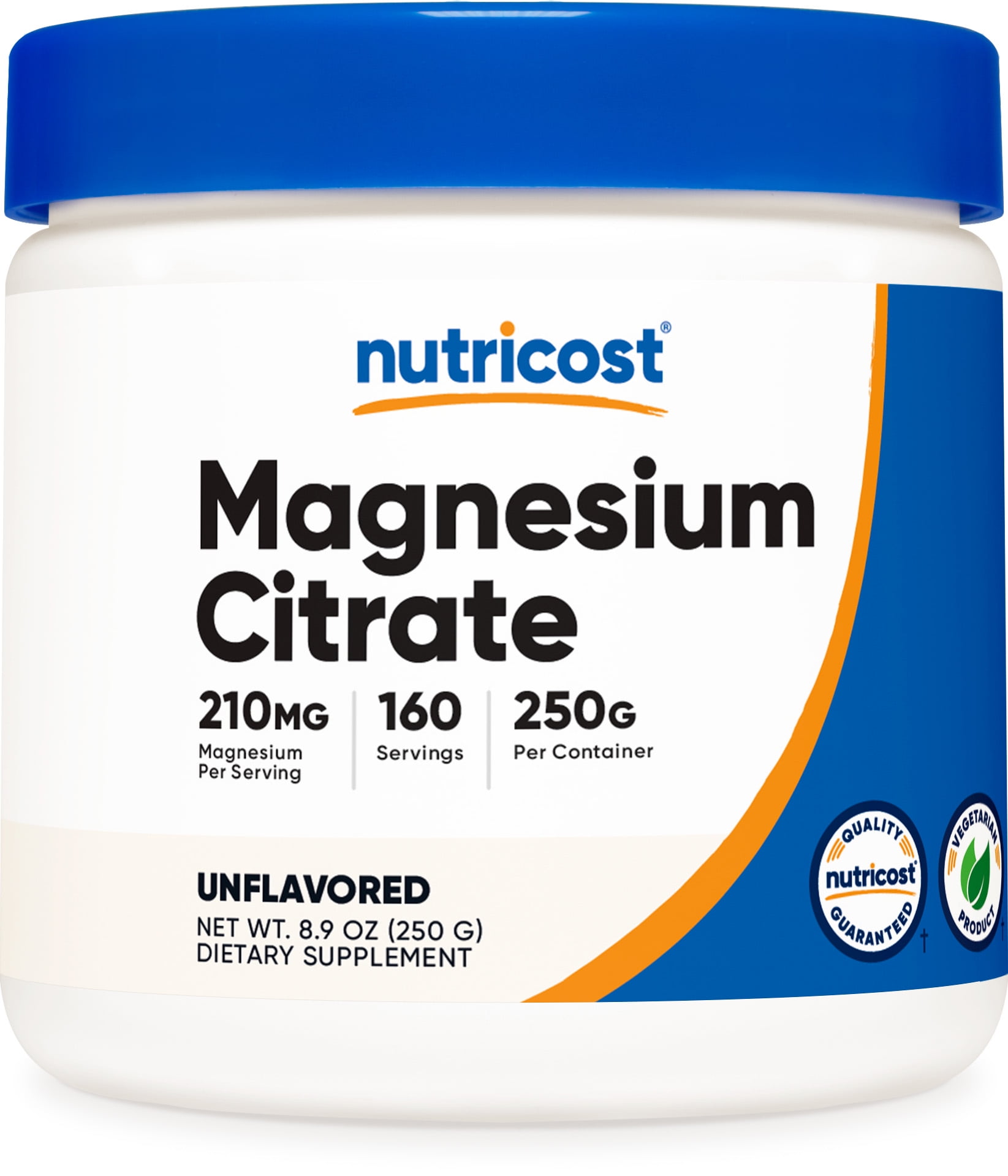 Nutricost Magnesium Citrate Powder Supplement (250 Grams) Unflavored ...