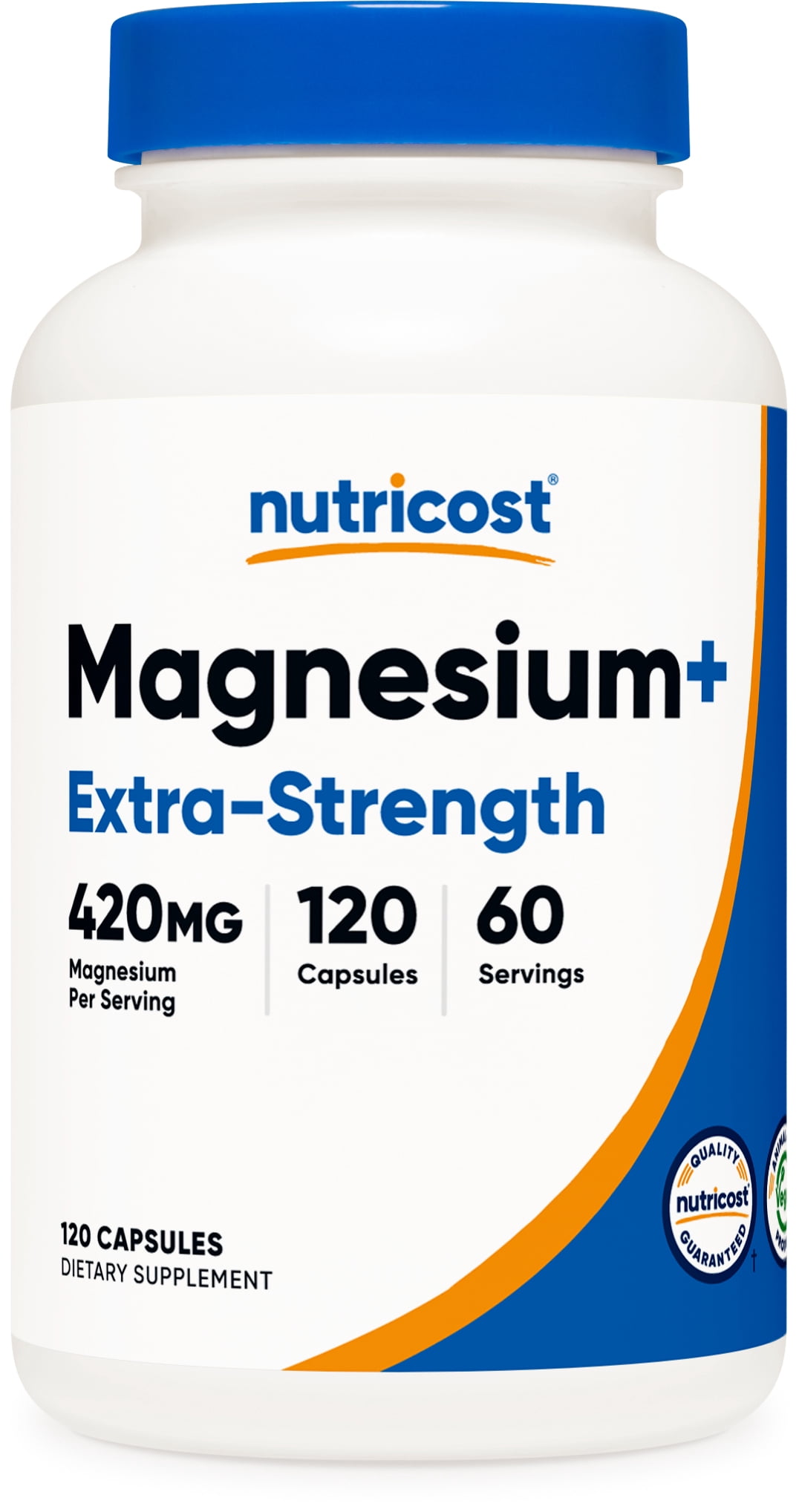 Nutricost Magnesium+ Extra Strength 420mg, 120 Capsules - 60 Servings ...