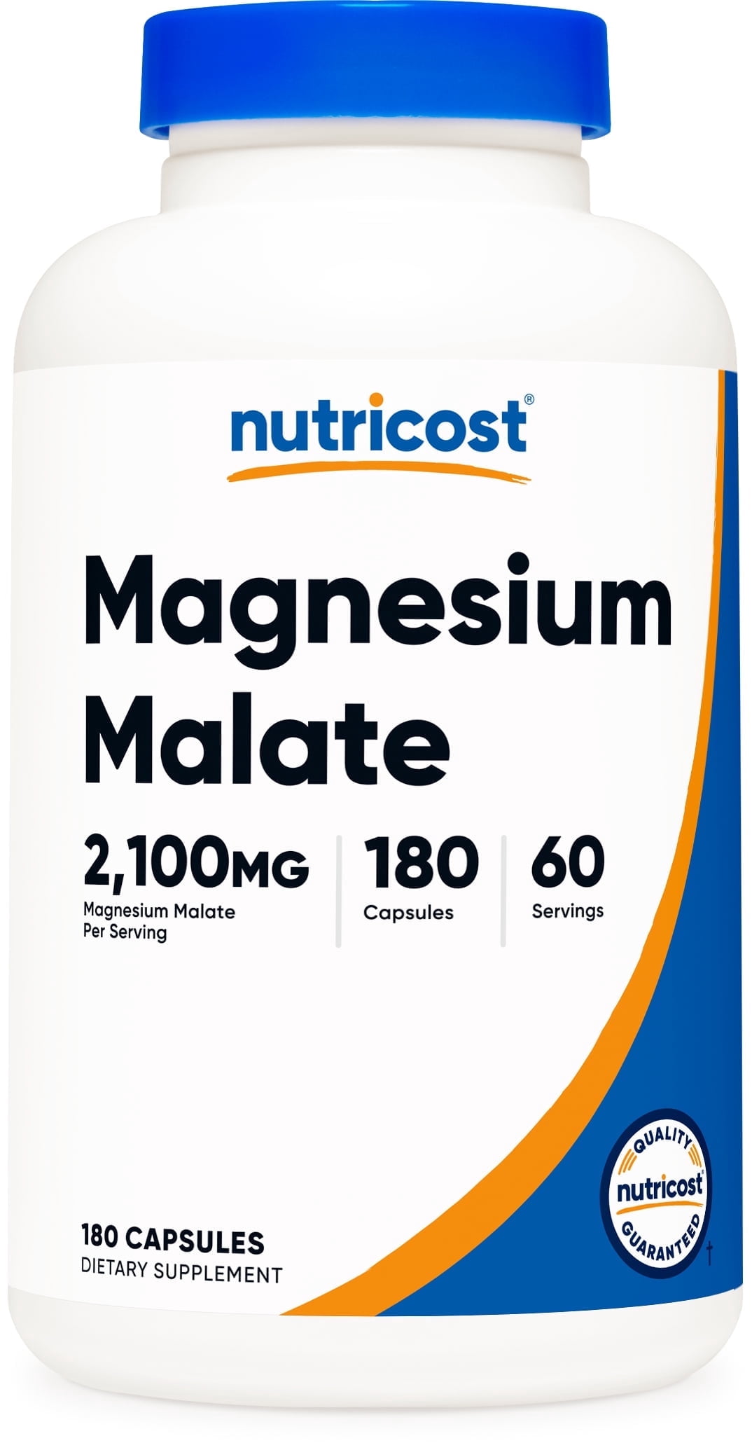 Nutricost Magnesium Malate 420mg Capsules, 180 Count, 60 Servings - Non ...