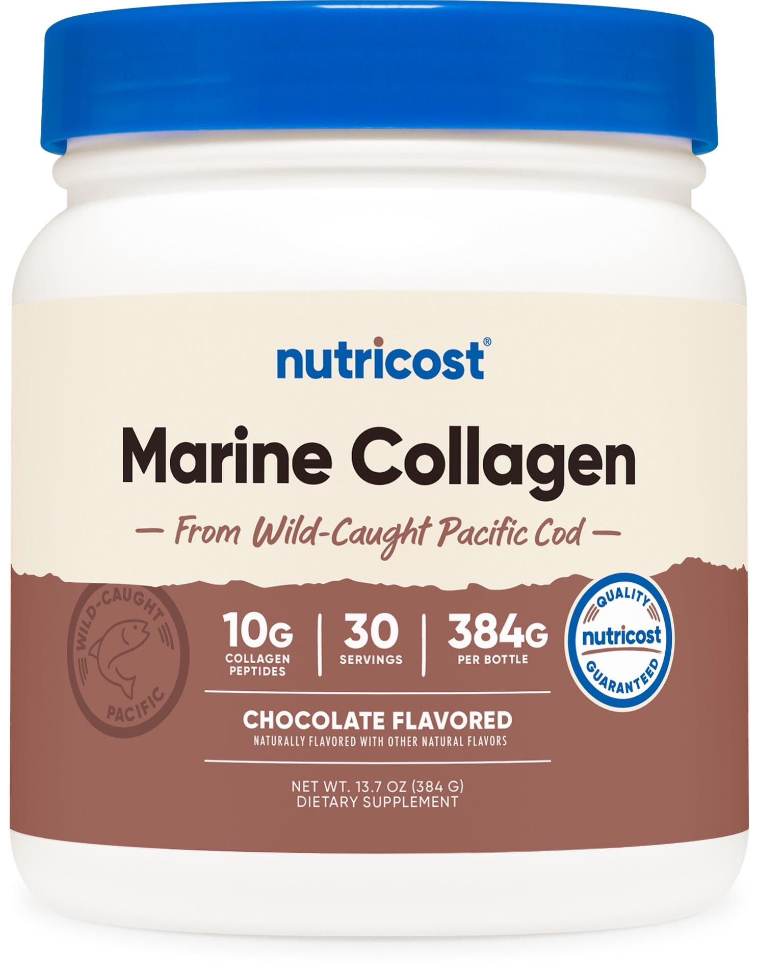 Nutricost Marine Collagen (Chocolate Flavor) 30 Servings - Collagen ...