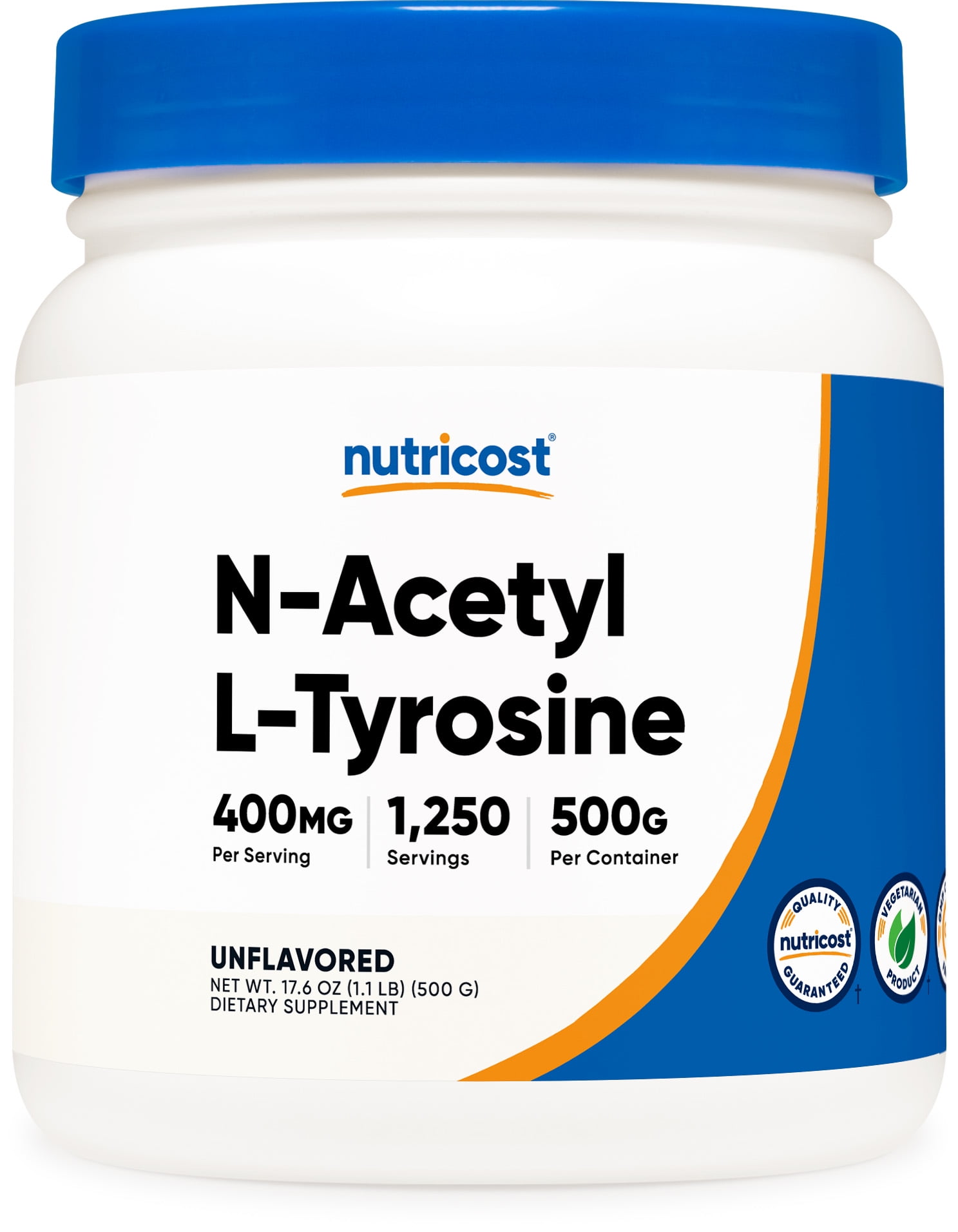 Nutricost N-Acetyl L-Tyrosine Unflavored, 500 Grams, Amino Acid ...