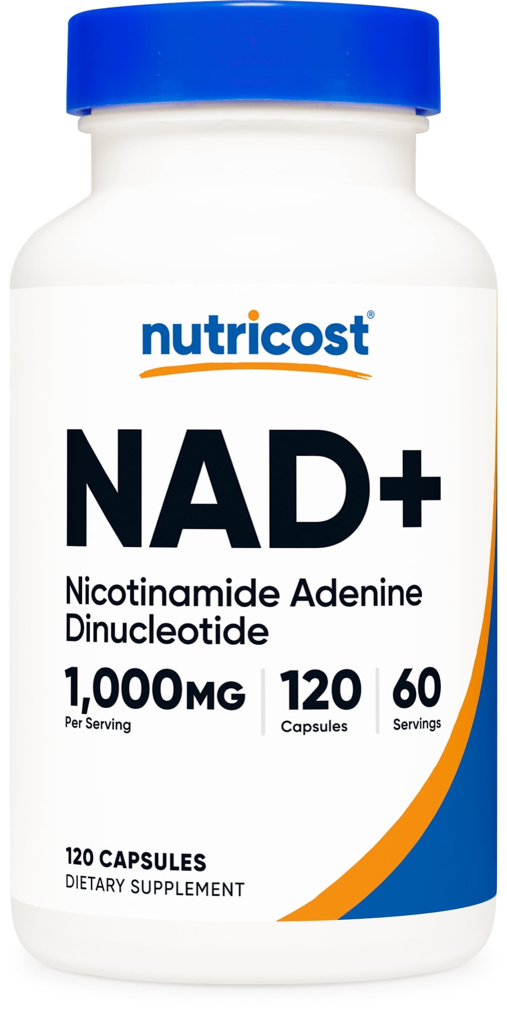 Nutricost NAD+ Supplement, 1,000mg per Serving, Vegan, 120 Capsules - Walmart.com