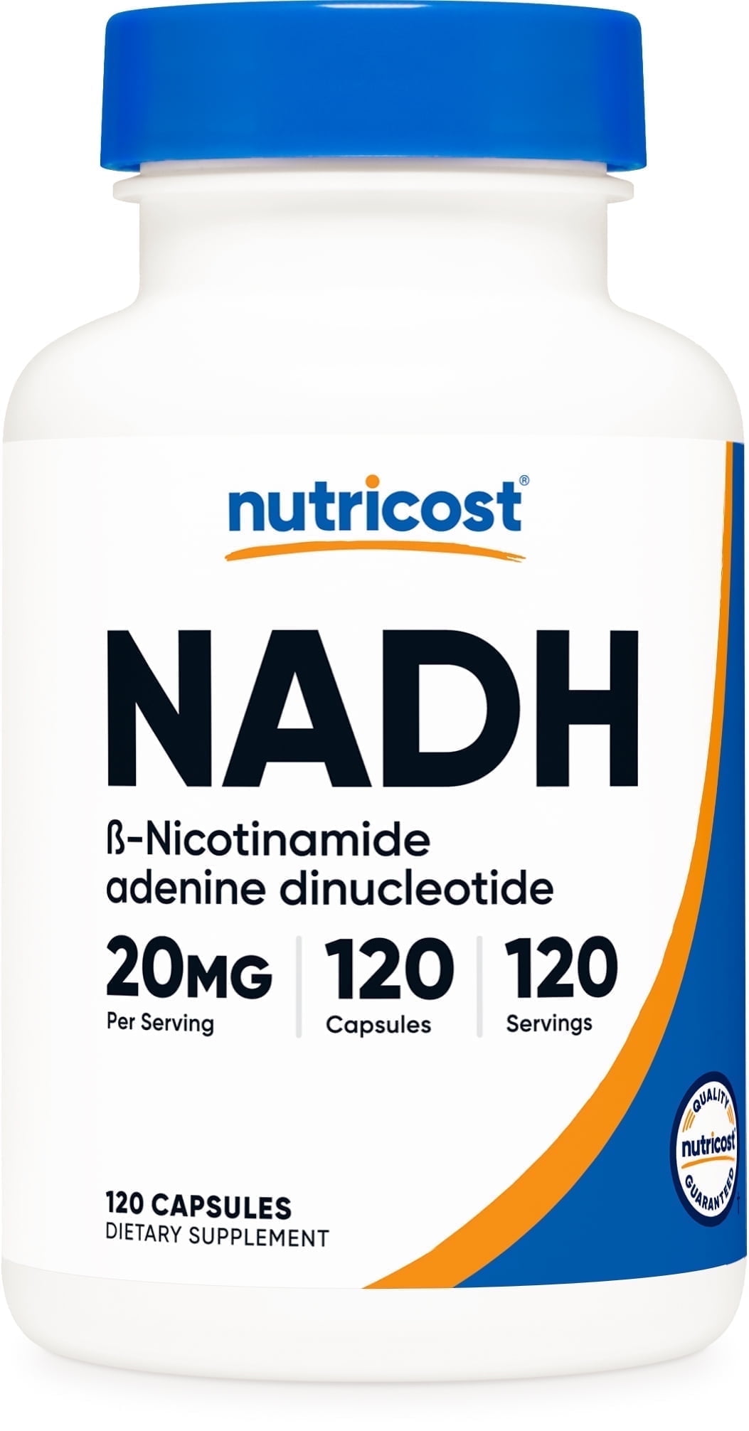 Nutricost NADH Supplement (20mg) 120 Capsules - B-Nicotinamide Adenine Dinucleotide, Vegan ...