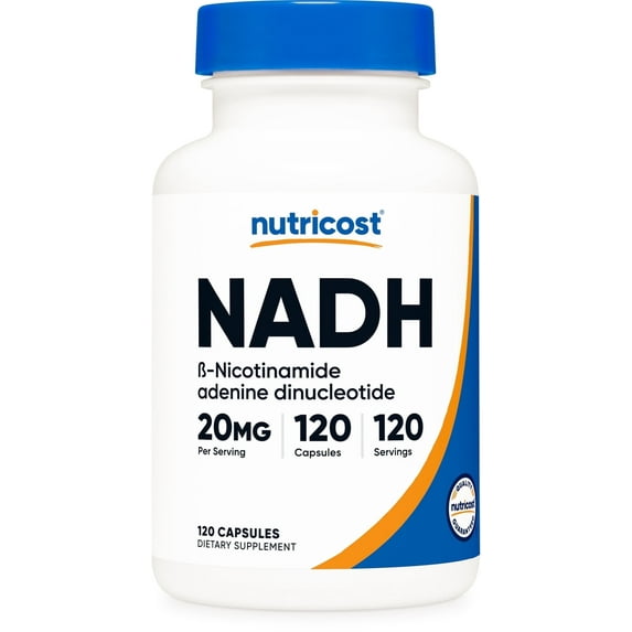 Nutricost NADH Supplement (20mg) 120 Capsules - B-Nicotinamide Adenine Dinucleotide, Vegan ...