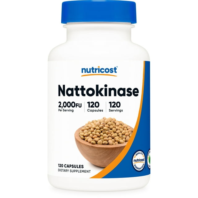 Nutricost Nattokinase Supplement Capsules, 2,000FU, 120 Count - Gluten ...