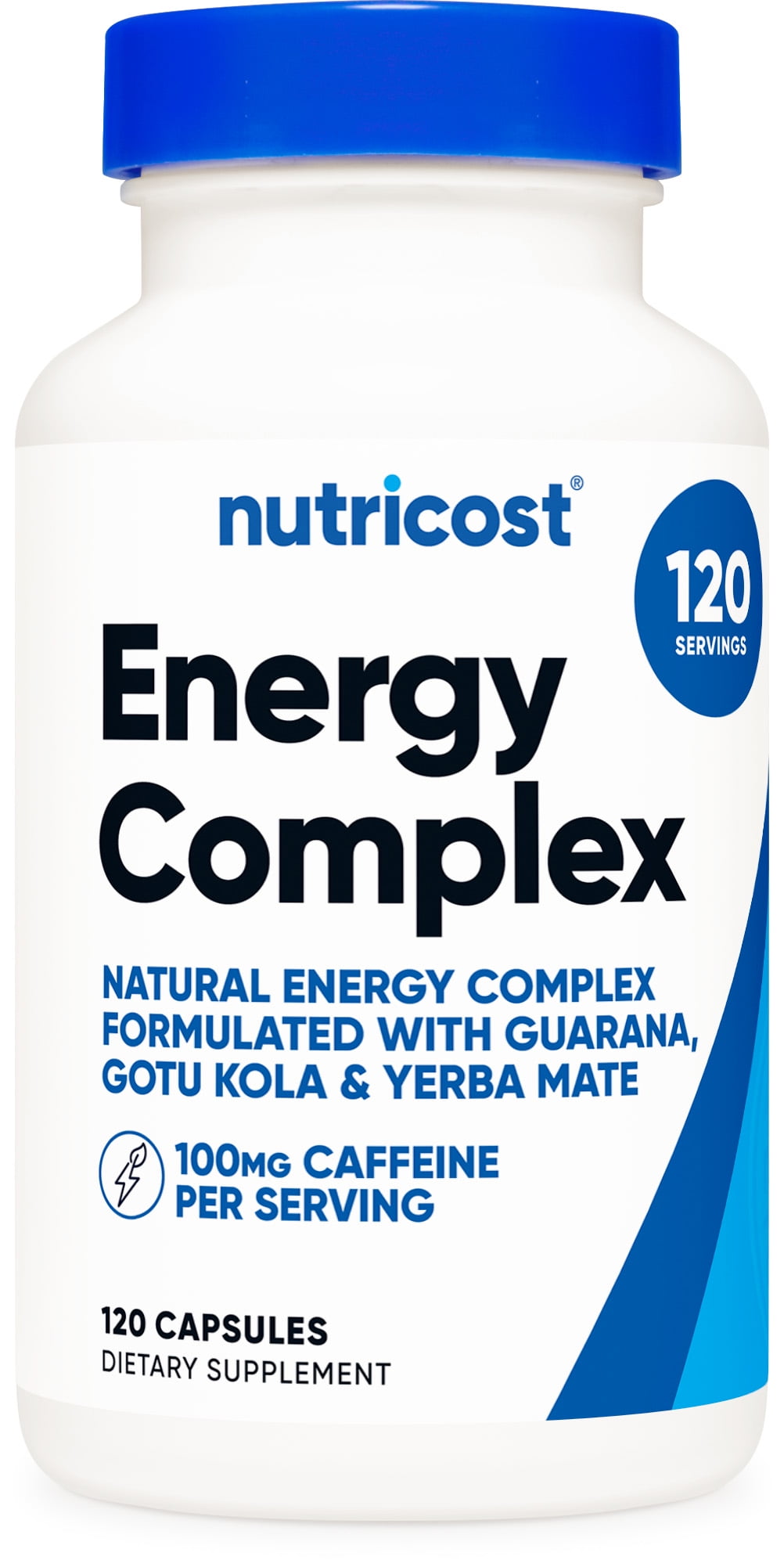 Nutricost Energy Pills Complex, 120 Capsules, 100mg Caffeine Per ...