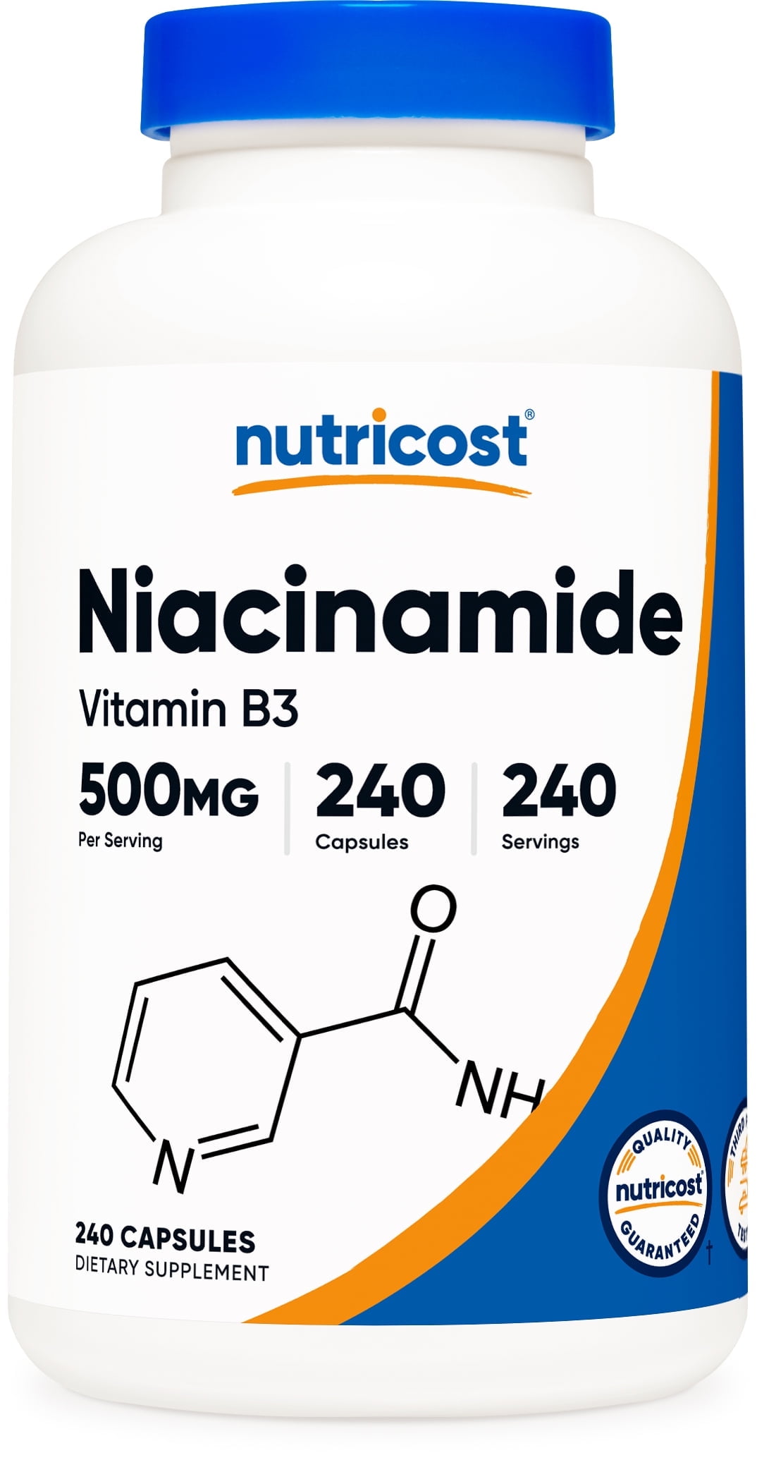 Nutricost Niacinamide (Vitamin B3) 500mg, 240 Capsules - Vitamin B-3 Supplement - Walmart.com