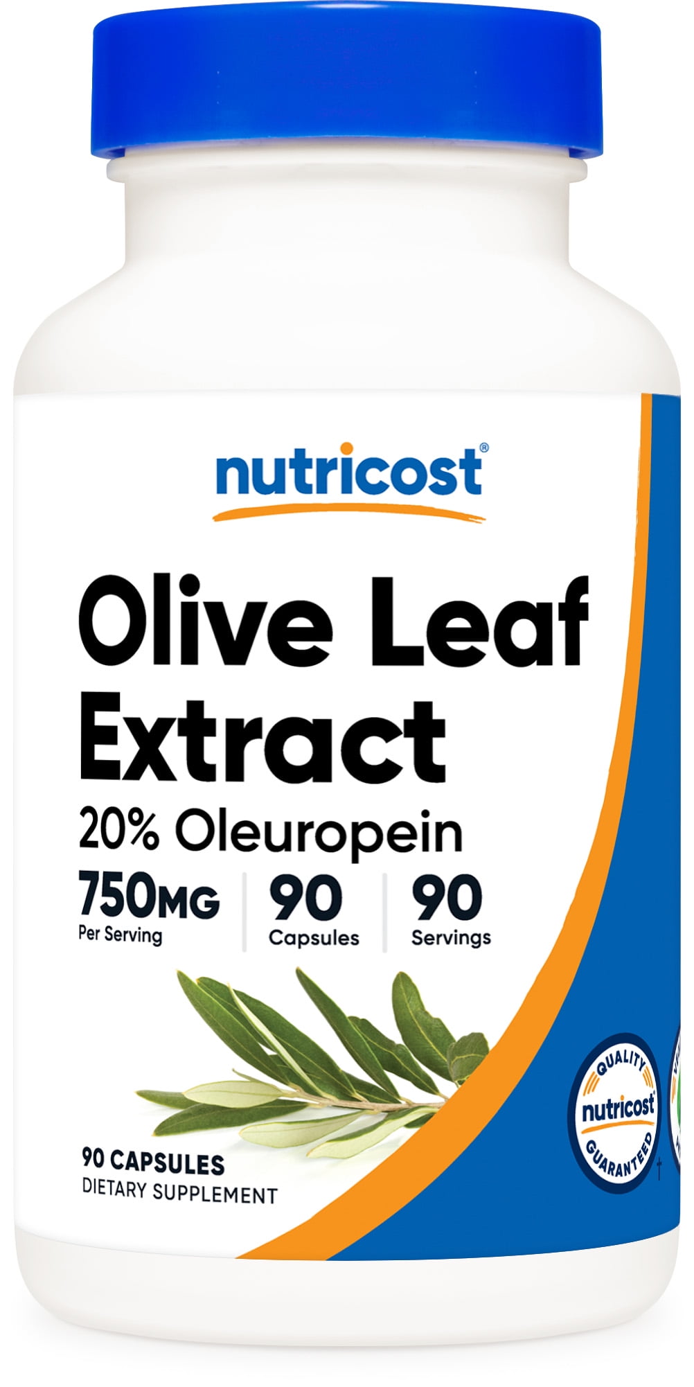 Nutricost Olive Leaf (20% Oleuropein) 750 MG, 90 Capsules - Non-GMO ...