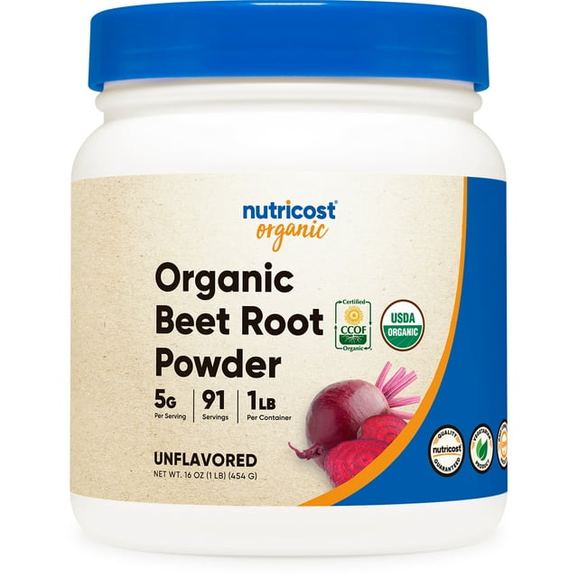 Nutricost Organic Beet Root Powder 1 lb - Certified USDA Organic ...