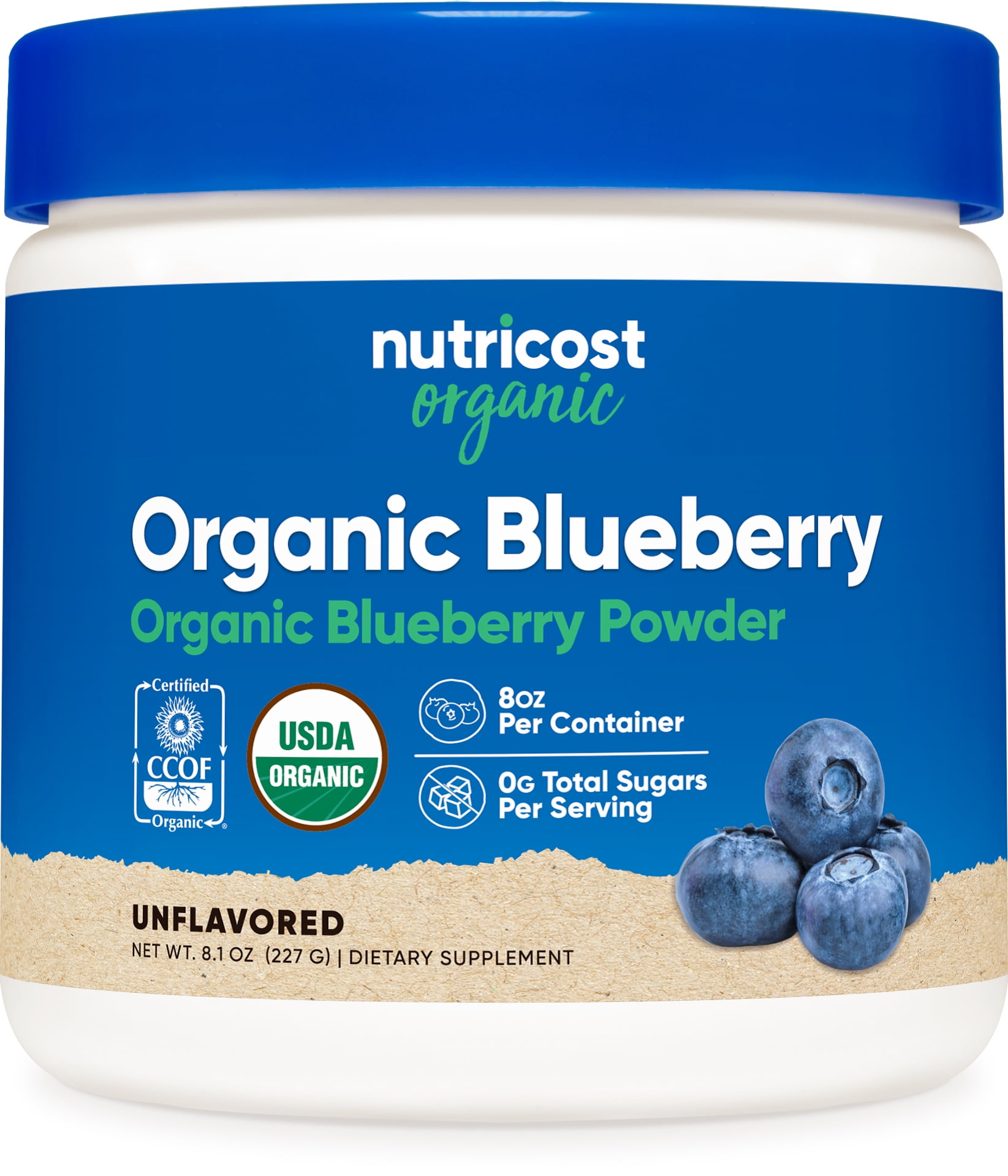 Nutricost Blueberry Powder 8oz - Pure, No Extra Ingredients, Gluten ...