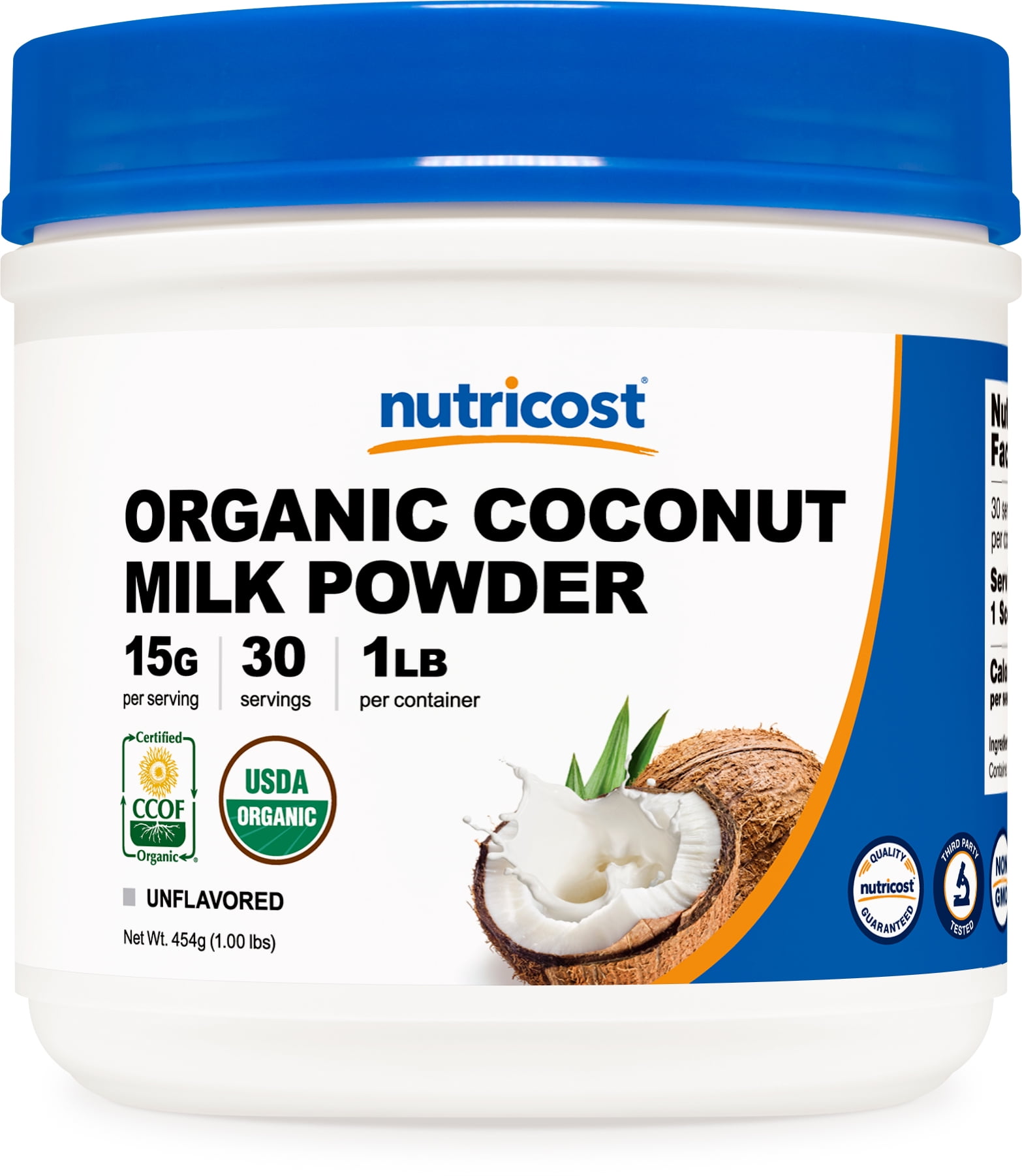 Nutricost Organic Coconut Milk Powder 1LB - Non-GMO, Certified Organic ...