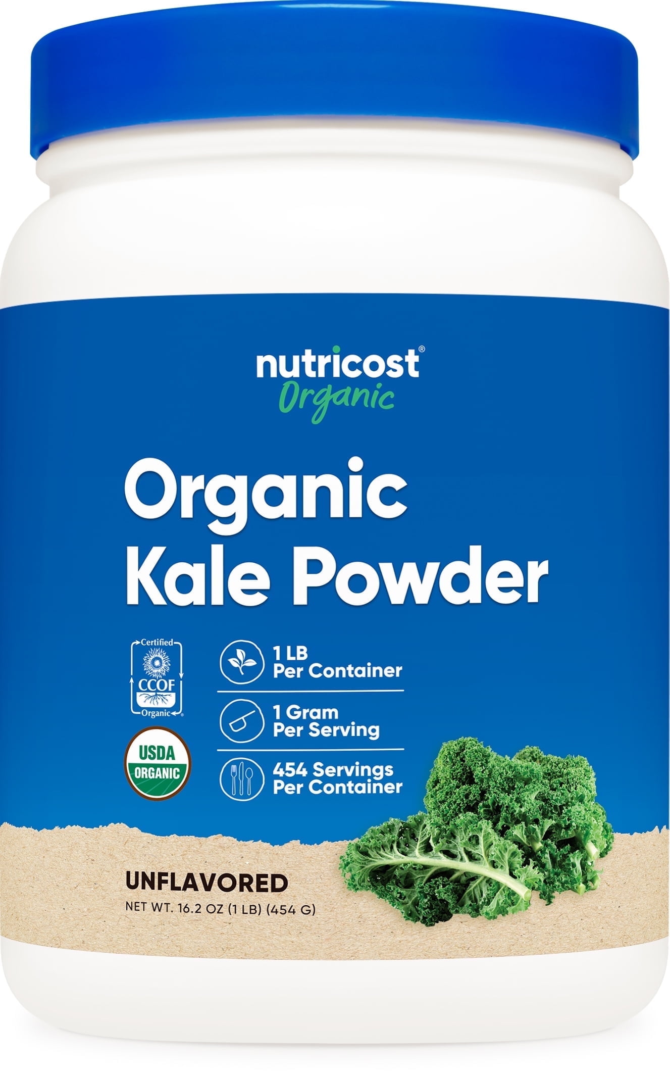 Nutricost Organic Kale Powder 1LB | All Natural Supplement - Walmart.com