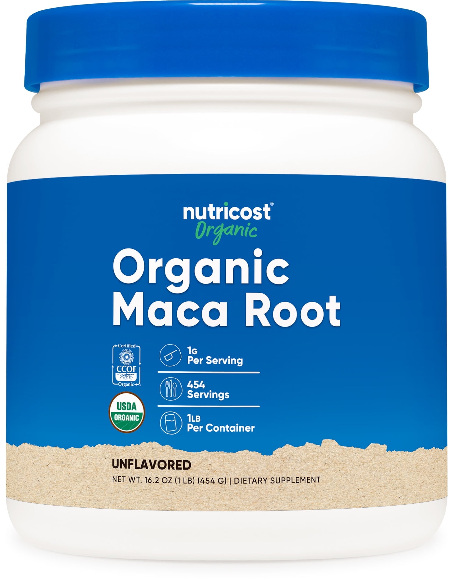 Nutricost Organic Maca Root Powder (454 Grams) - USDA Organic ...
