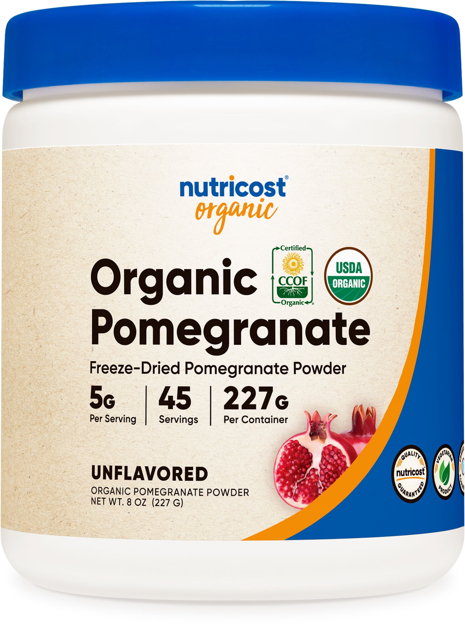 Nutricost Organic Pomegranate Powder 8oz, Vegan Pure Superfruit ...